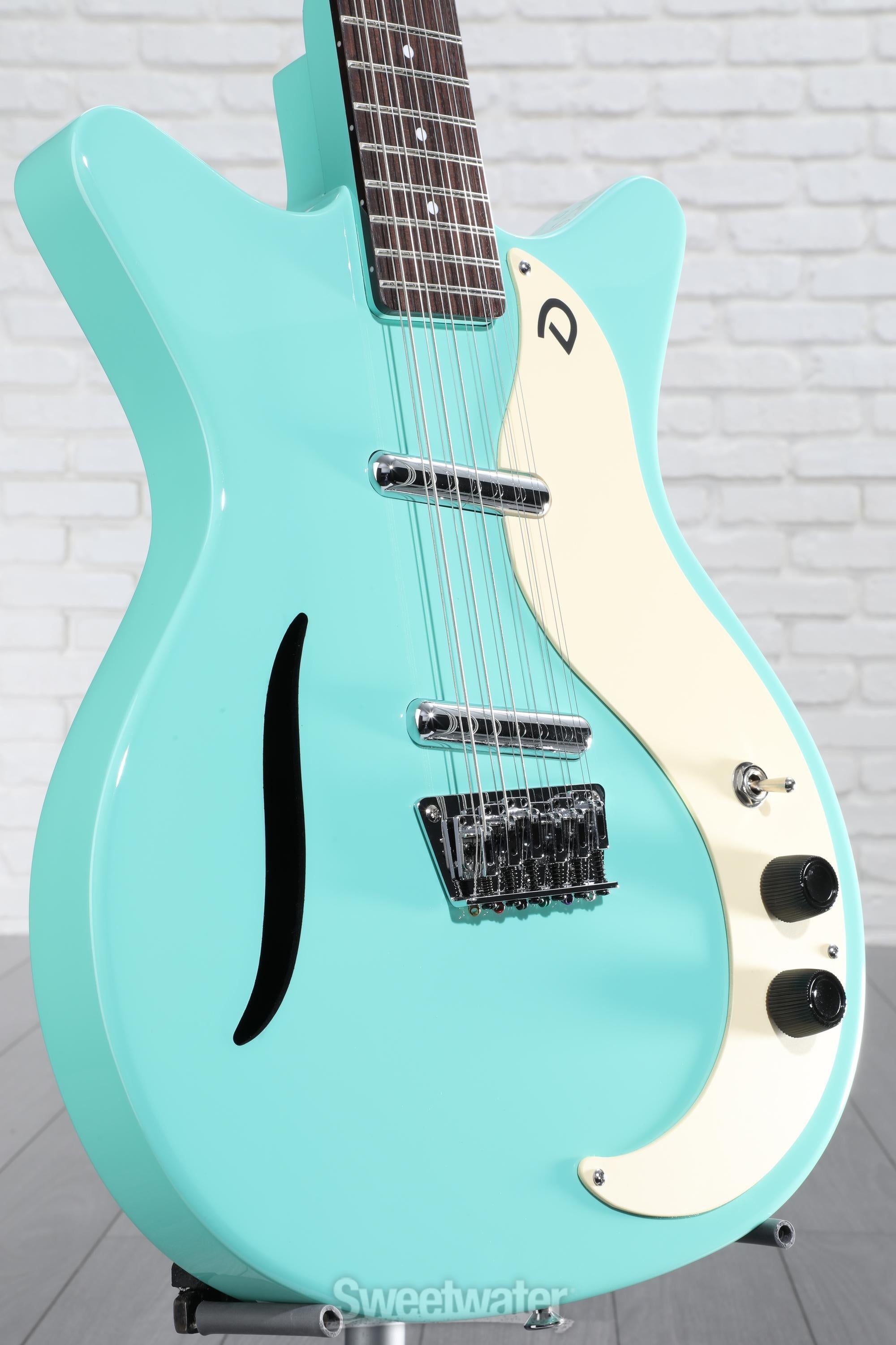 Danelectro Vintage 12 String Electric Guitar - Dark Aqua | Sweetwater