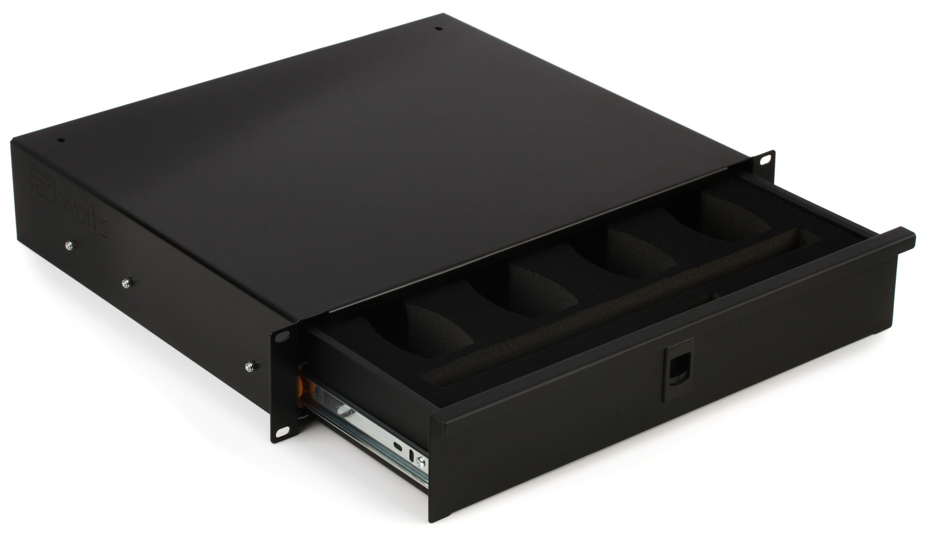 Gator GRW-DRWWRLSS 2U Rack Drawer for Wireless Microphones | Sweetwater
