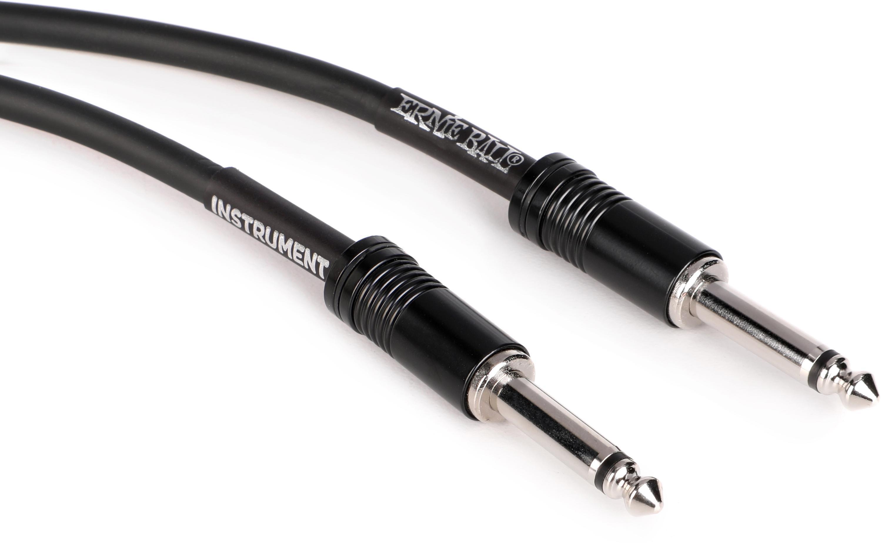 Ernie Ball Flex Instrument Cable - 20 foot, Black | Sweetwater