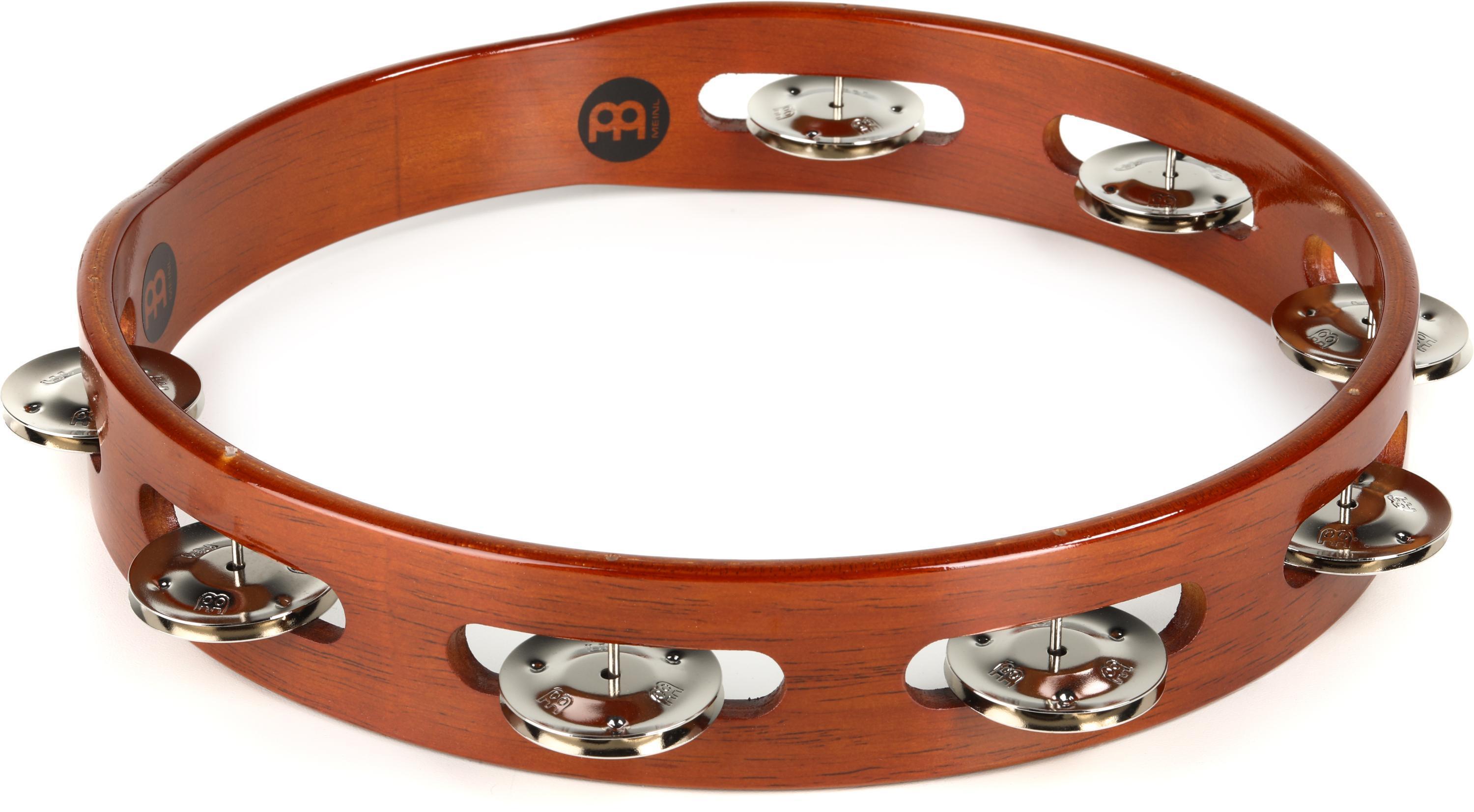 Meinl Percussion 10-inch Handheld Wood Tambourine - Antique Brown ...