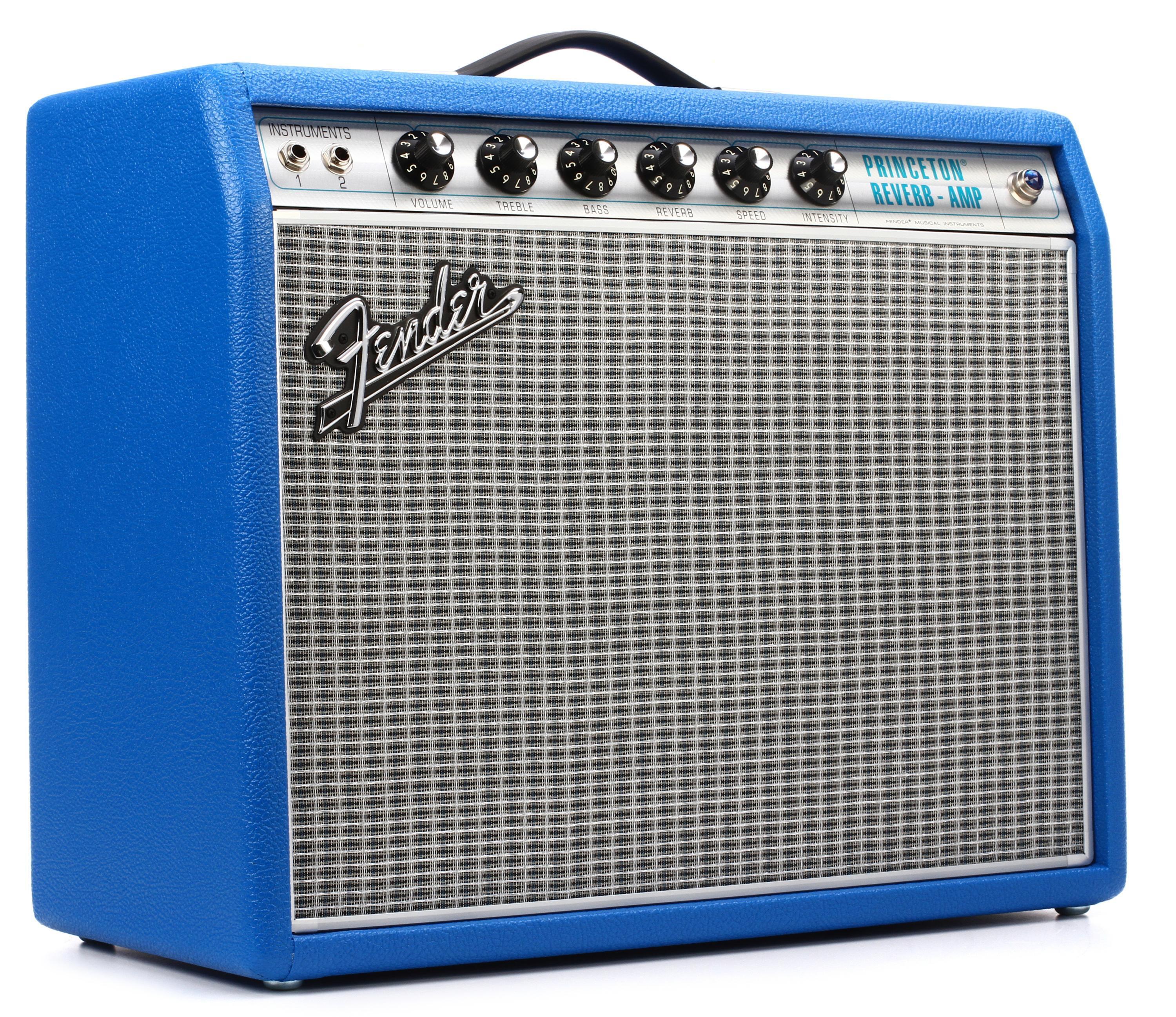 Fender '68 Custom Princeton Reverb Electric Blue 12-watt 1x10" Tube ...