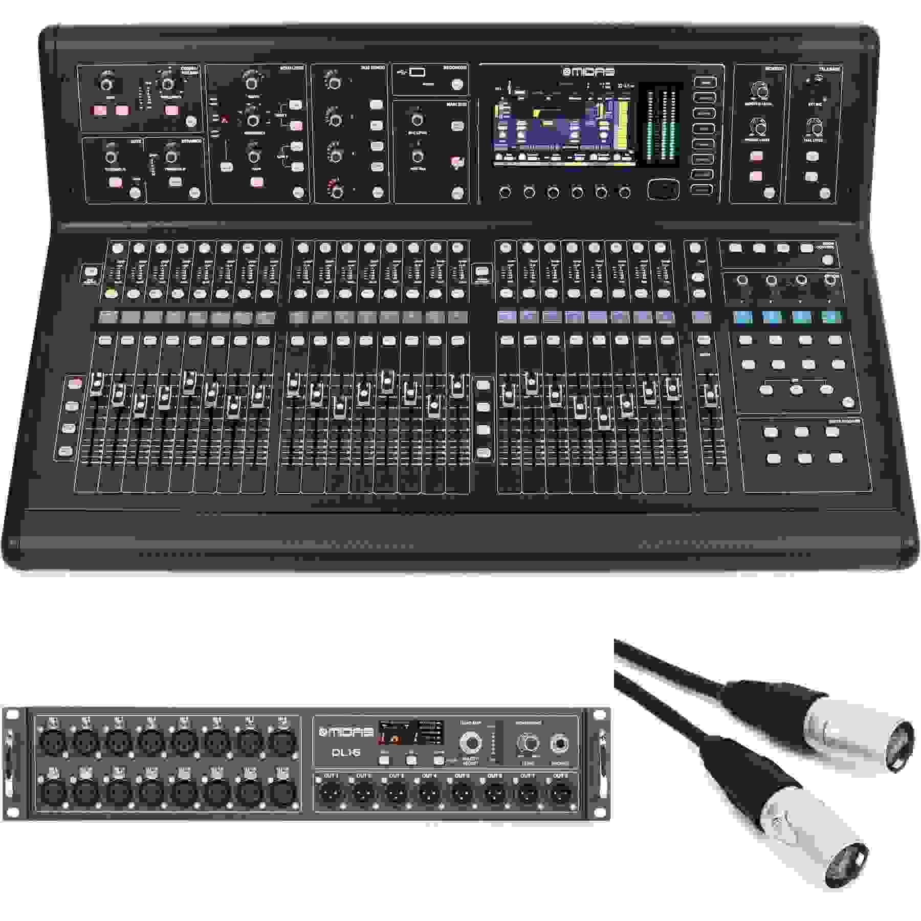 Midas M32 LIVE 40-channel Digital Mixer and DL16 16-input/8-output ...