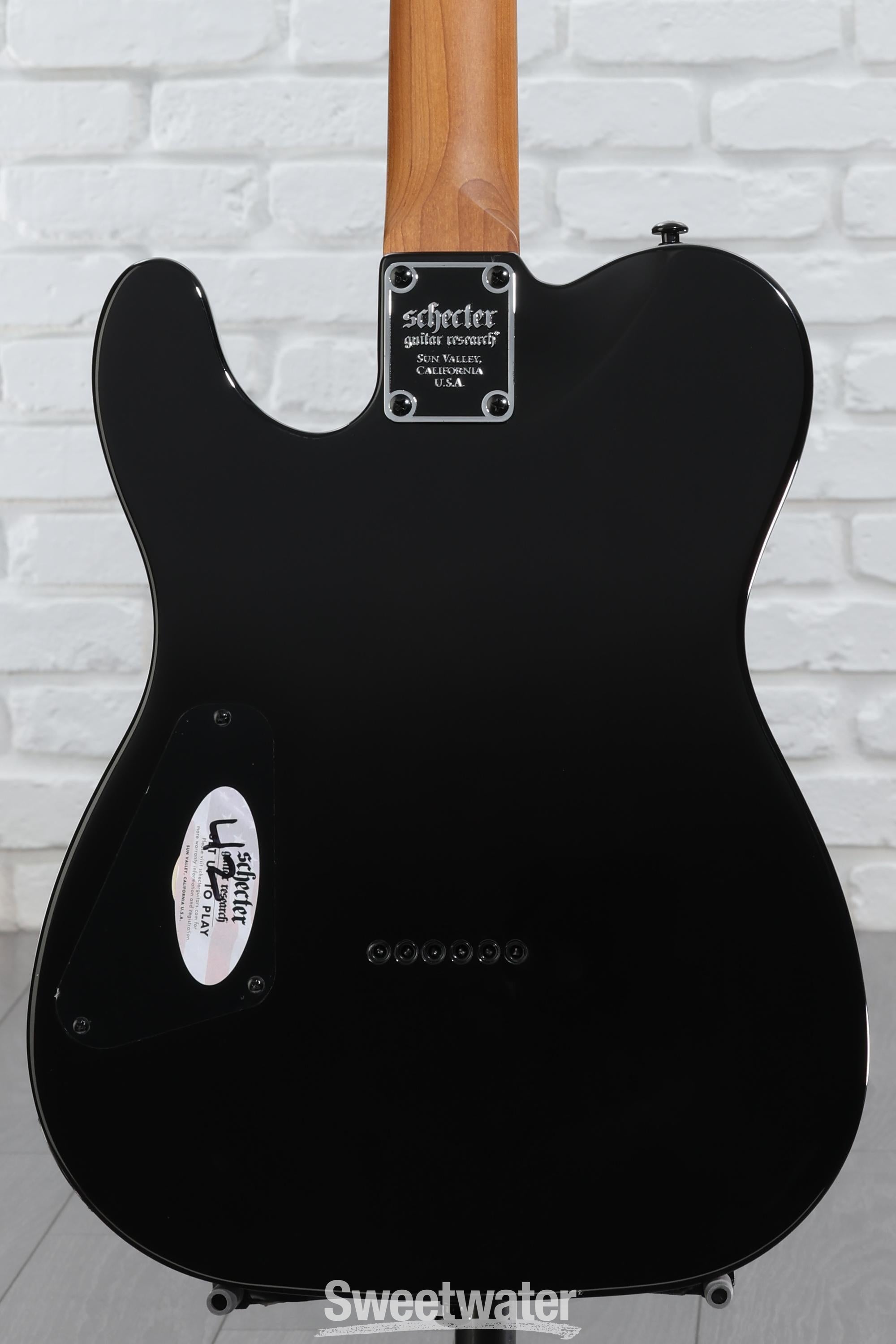 Schecter PT Standard Electric Guitar - Black Fade Burst Burl | Sweetwater