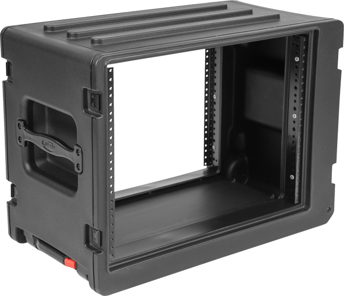 SKB 8U rSeries Shallow Rolling Rack Case | Sweetwater