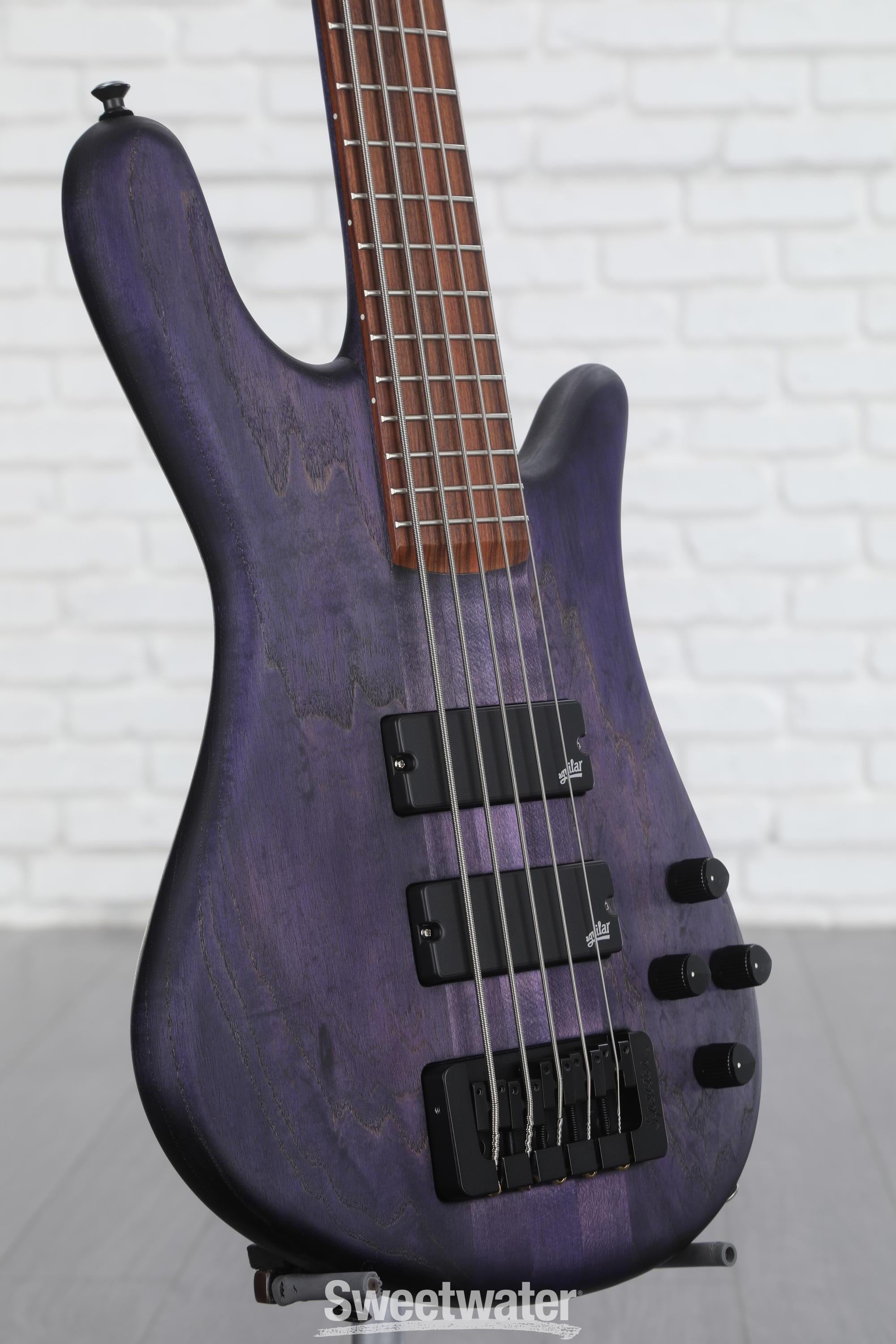Spector USA NS-5 5-string Bass Guitar - Purple Stain, Sweetwater Exclusive