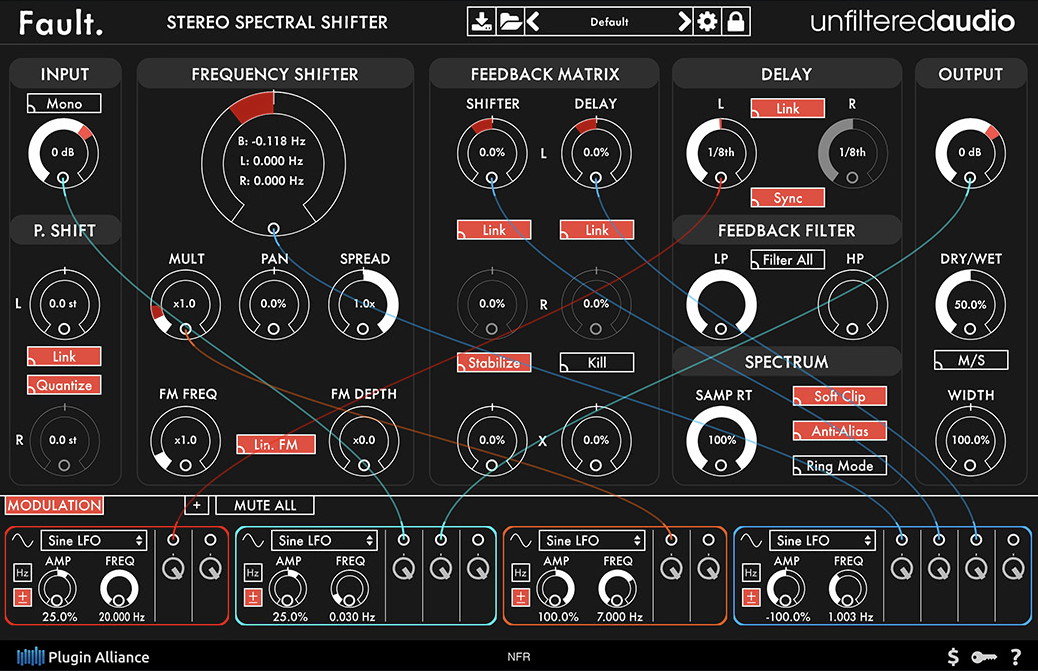 Unfiltered Audio Fault Stereo Frequency Shifter Plug-in | Sweetwater