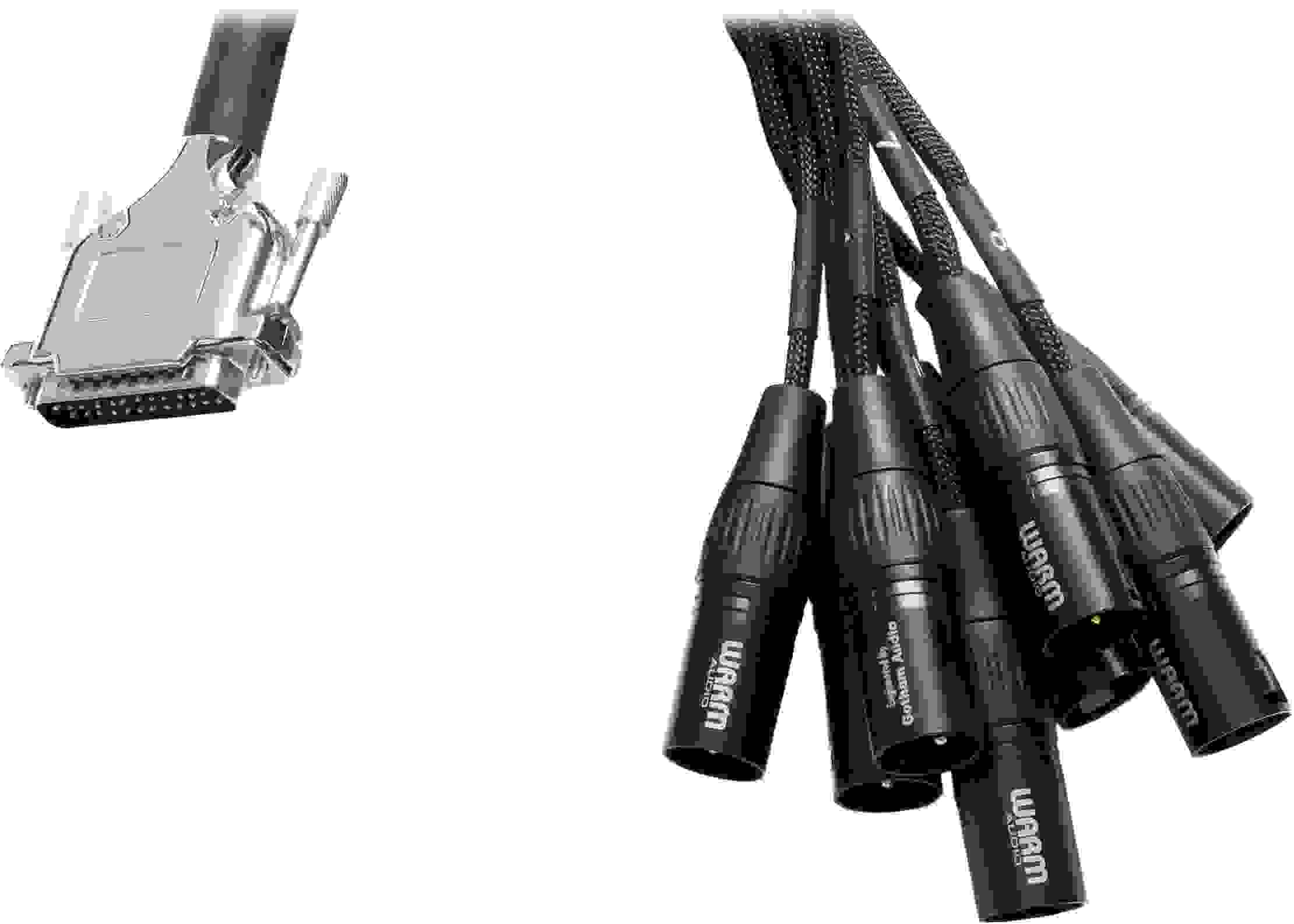 Warm Audio Premium 8-channel DB25 to XLRM Audio Breakout Cable - 20 ...