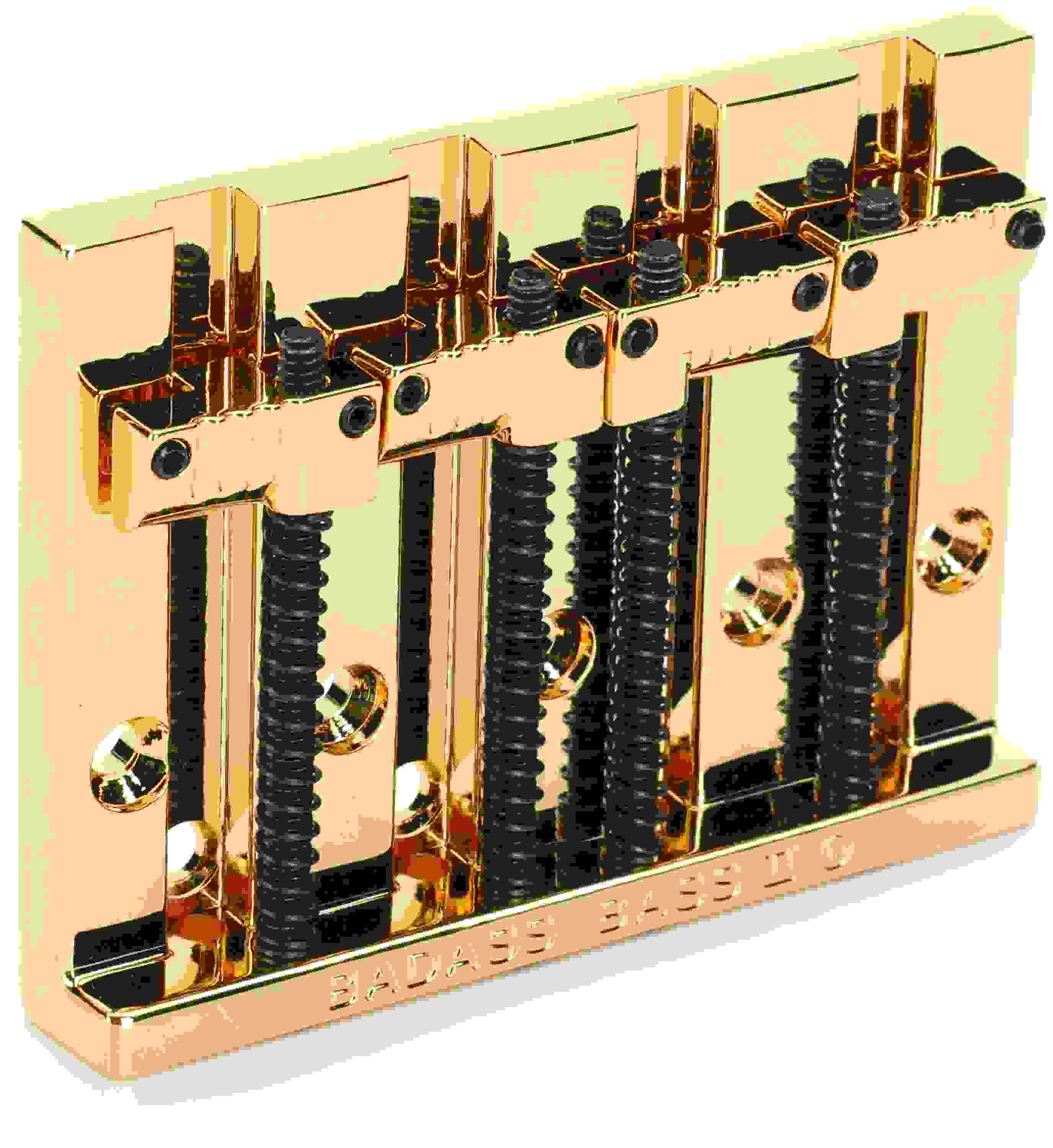Leo Quan Badass II 4-String High-mass Bass Bridge - Gold | Sweetwater