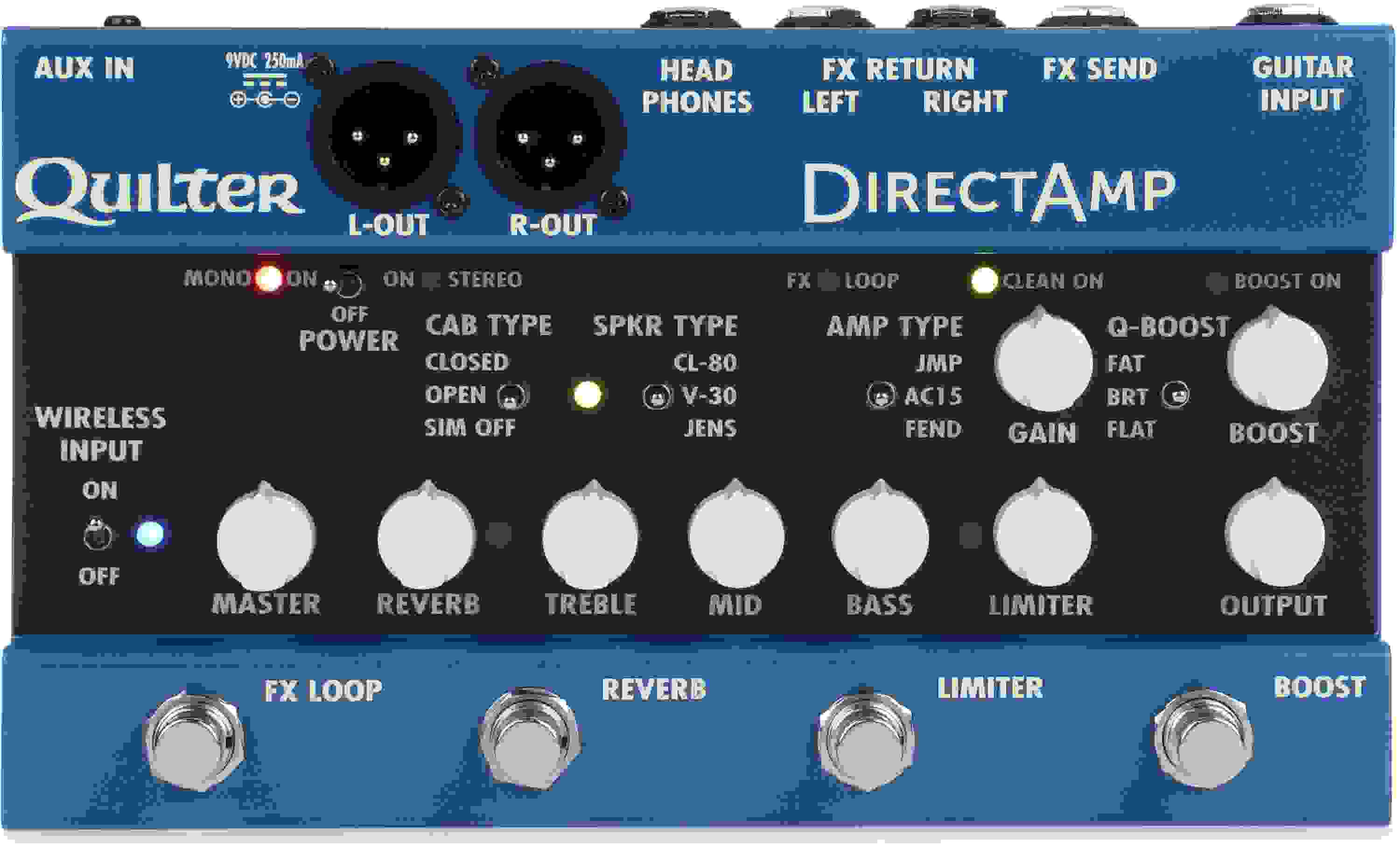 Quilter Labs DirectAmp Stereo Amp Simulator | Sweetwater