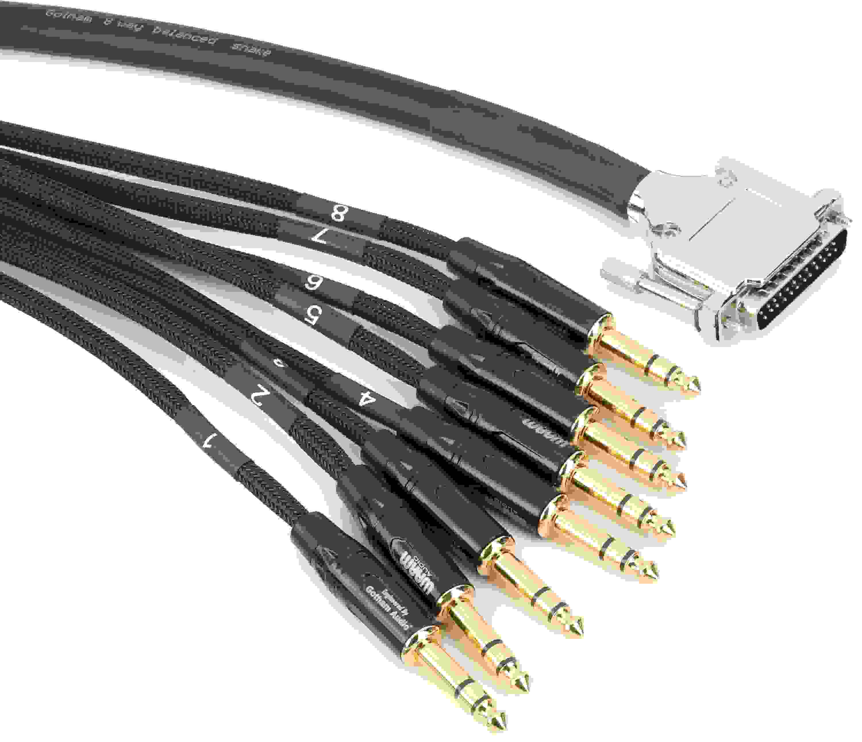 Warm Audio Premium 8-channel DB25 to TRSM Audio Breakout Cable - 20 ...