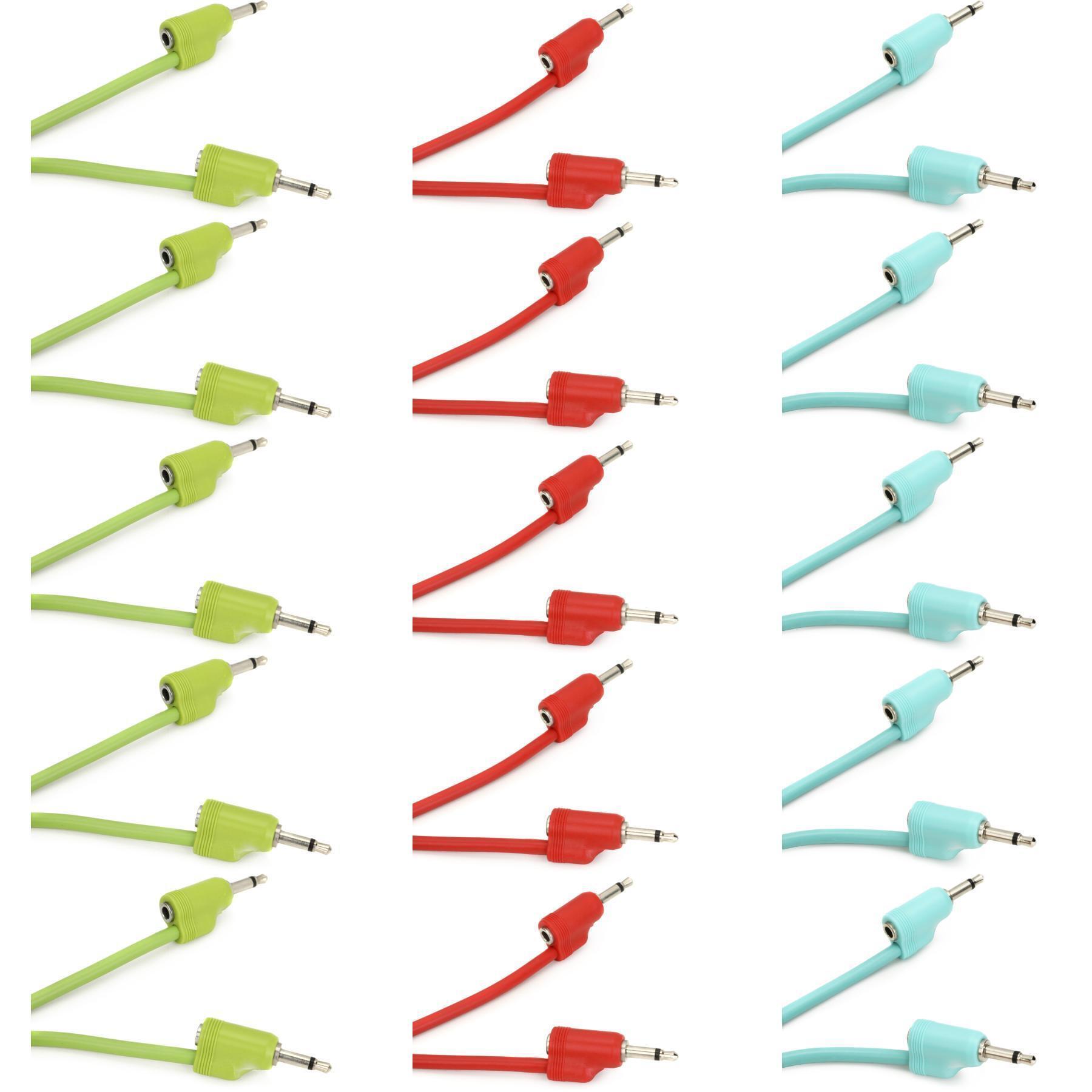 Tiptop Audio Stackcable Eurorack Patch Cable Assorted Sizes - 15 Pack | Sweetwater