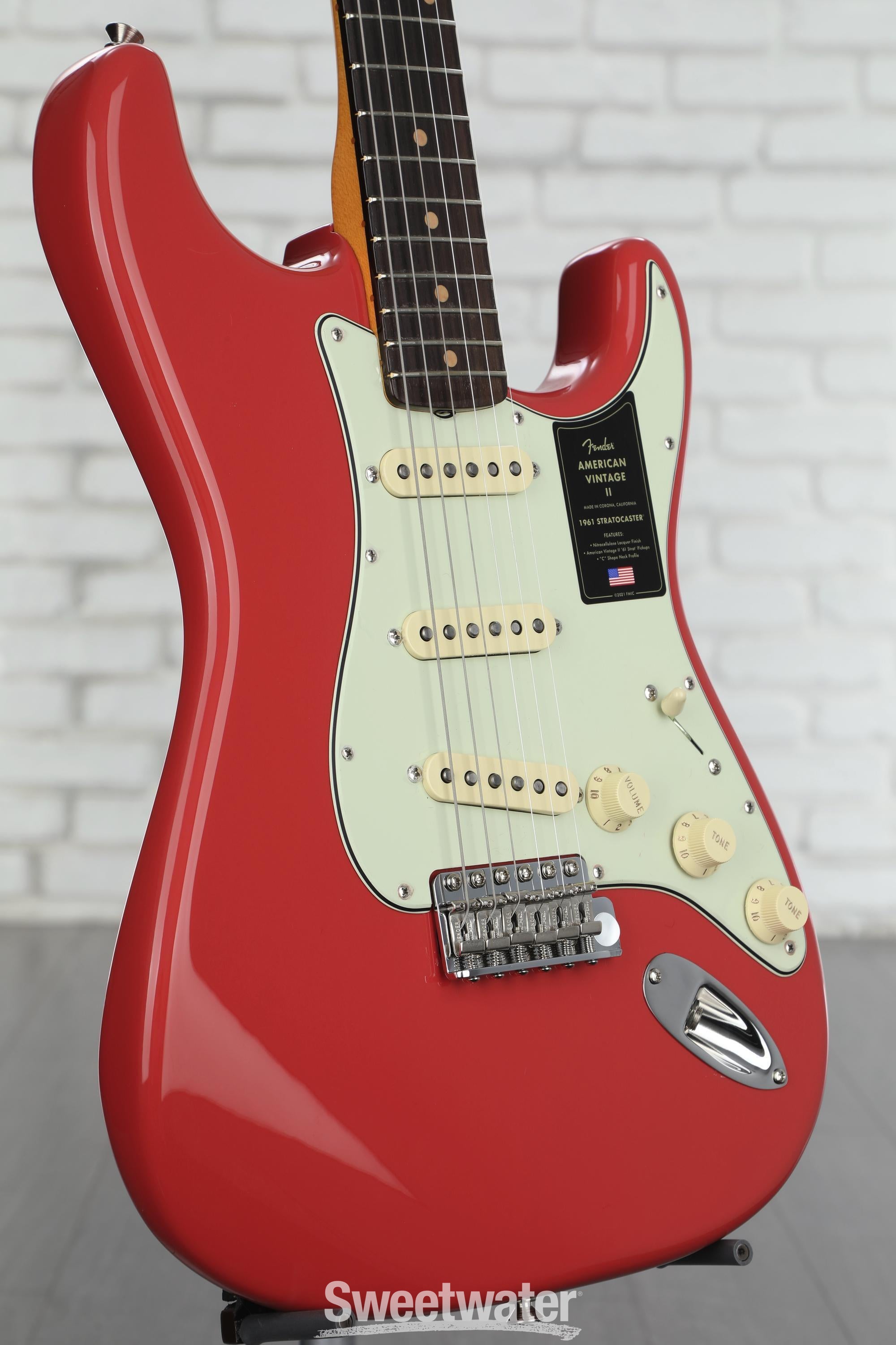 Fender American Vintage II 1961 Stratocaster Electric Guitar - Fiesta ...