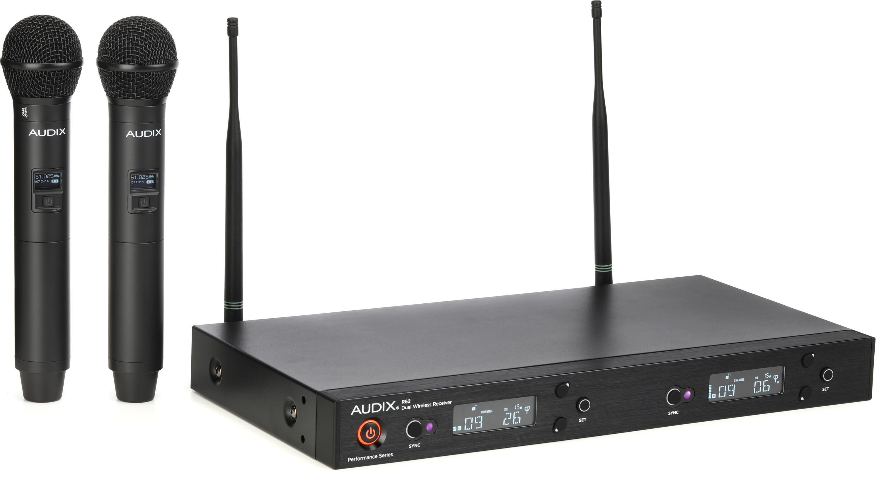 Audix AP62 OM5 Dual Handheld Wireless Microphone System | Sweetwater