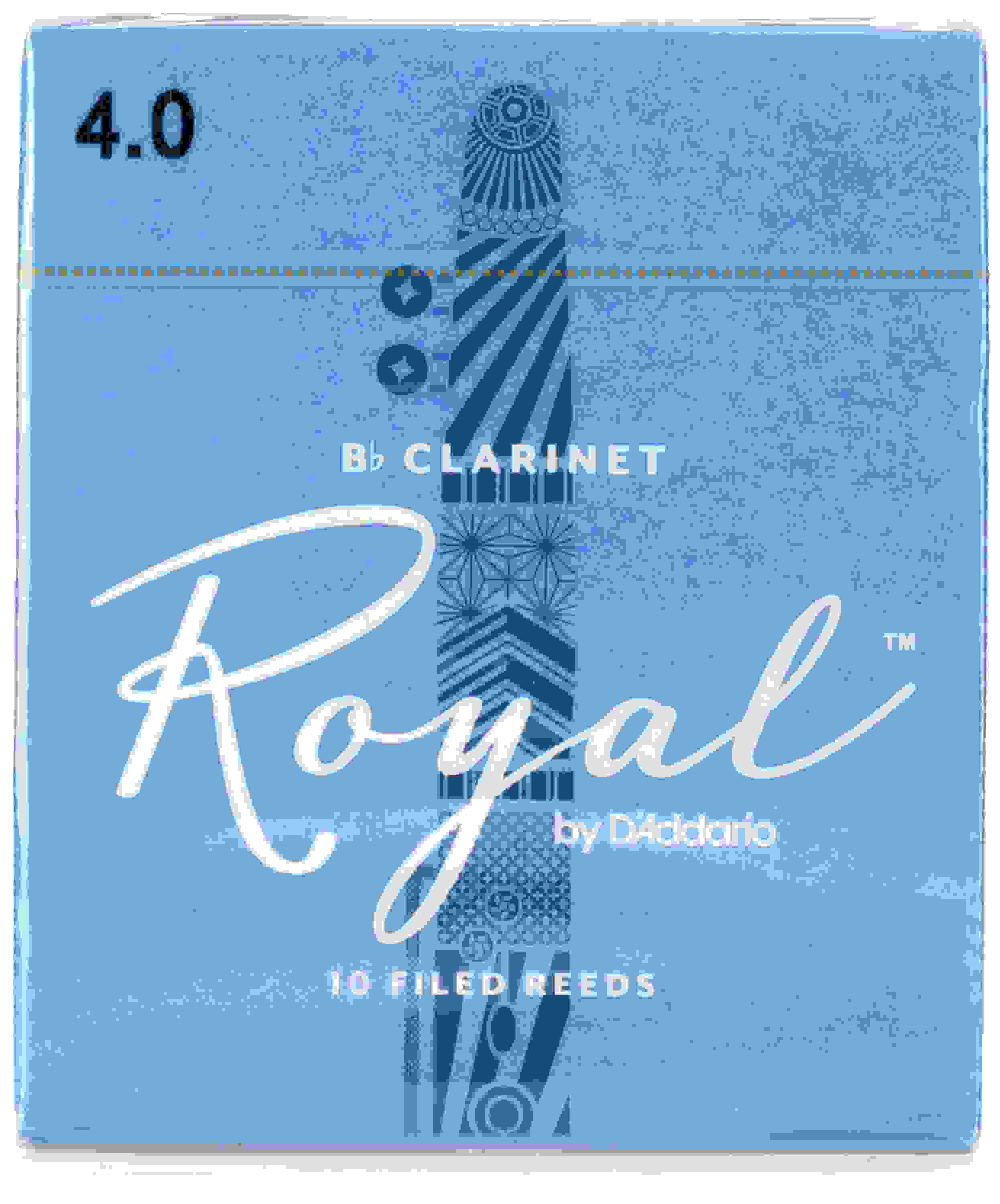 D'Addario RCB10 Royal Bb Clarinet Reed - 4.0 (10-pack) | Sweetwater