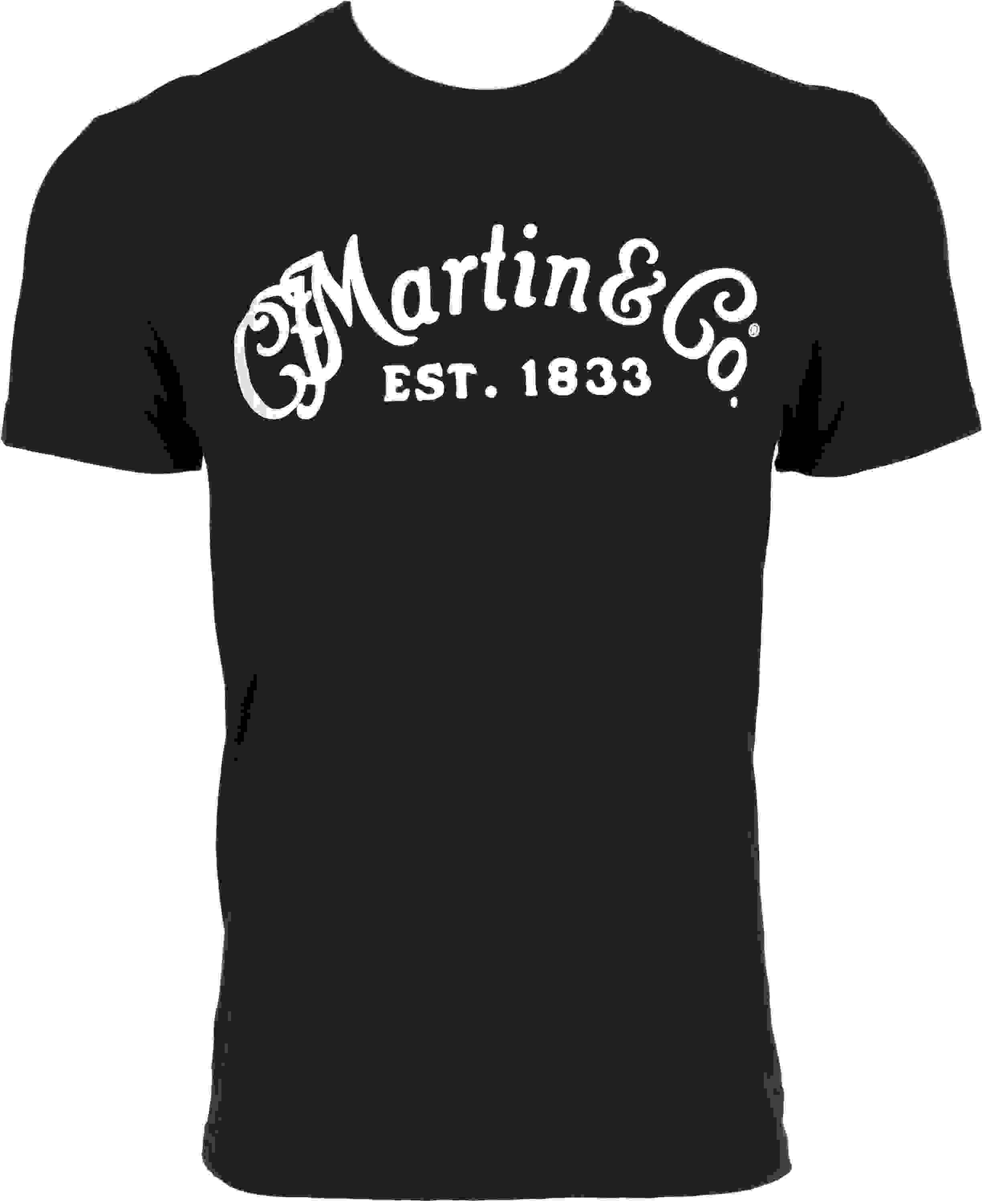 Martin Logo T-shirt - Black, 2XL | Sweetwater