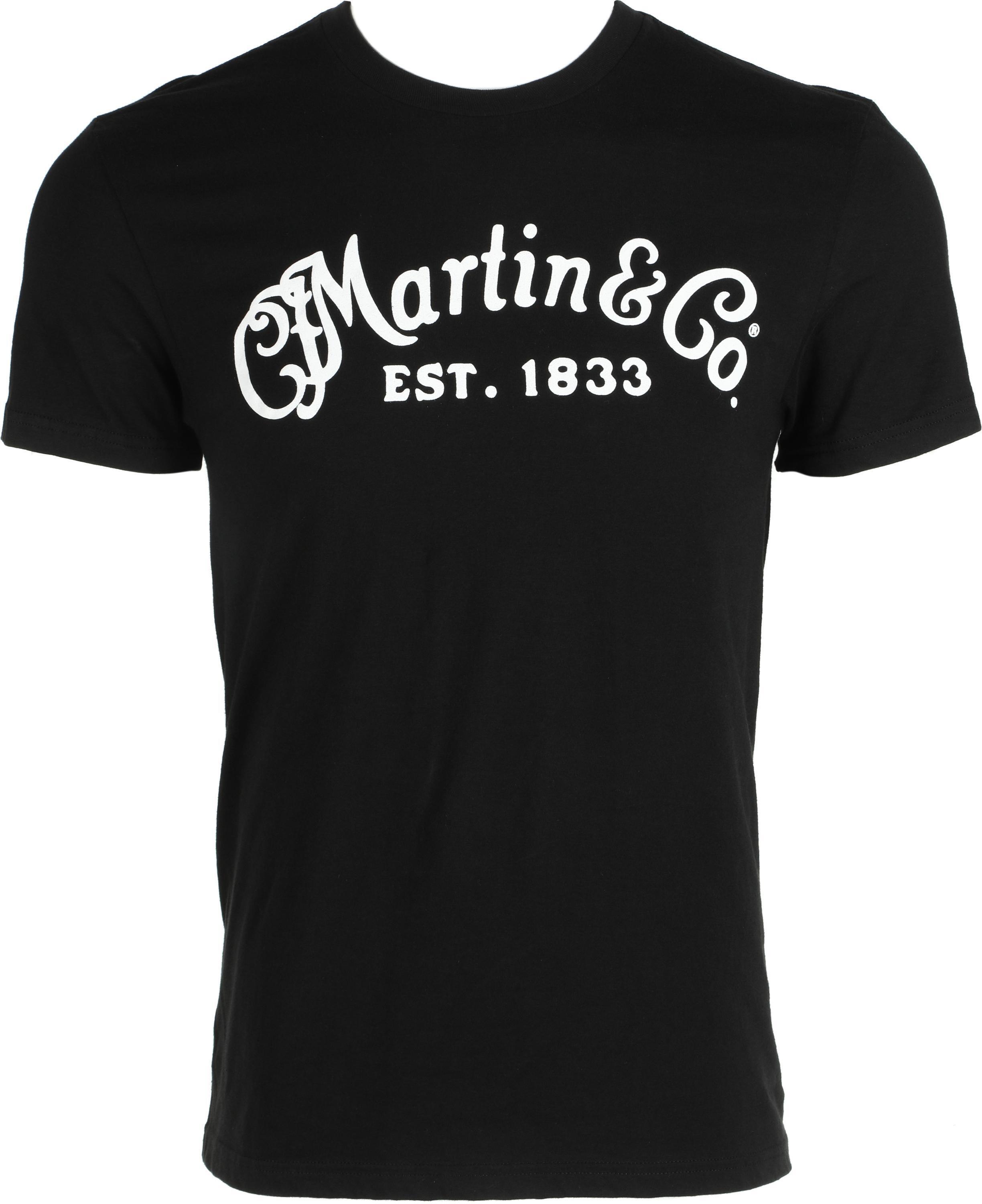 Martin Logo T-shirt - Black, Large | Sweetwater