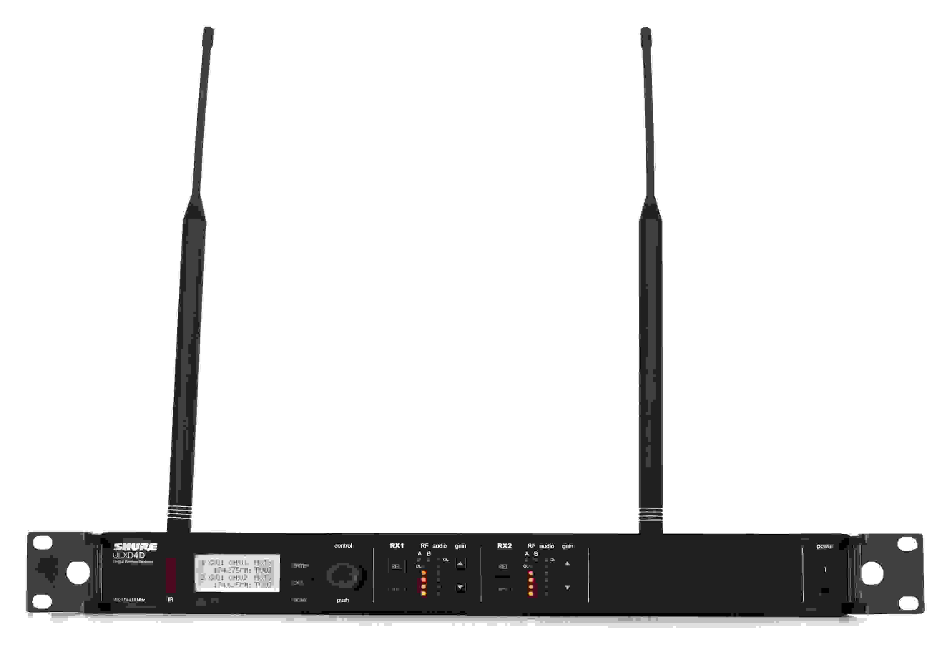 Shure ULXD4D Dual Channel Digital Wireless Receiver - V50 Band | Sweetwater