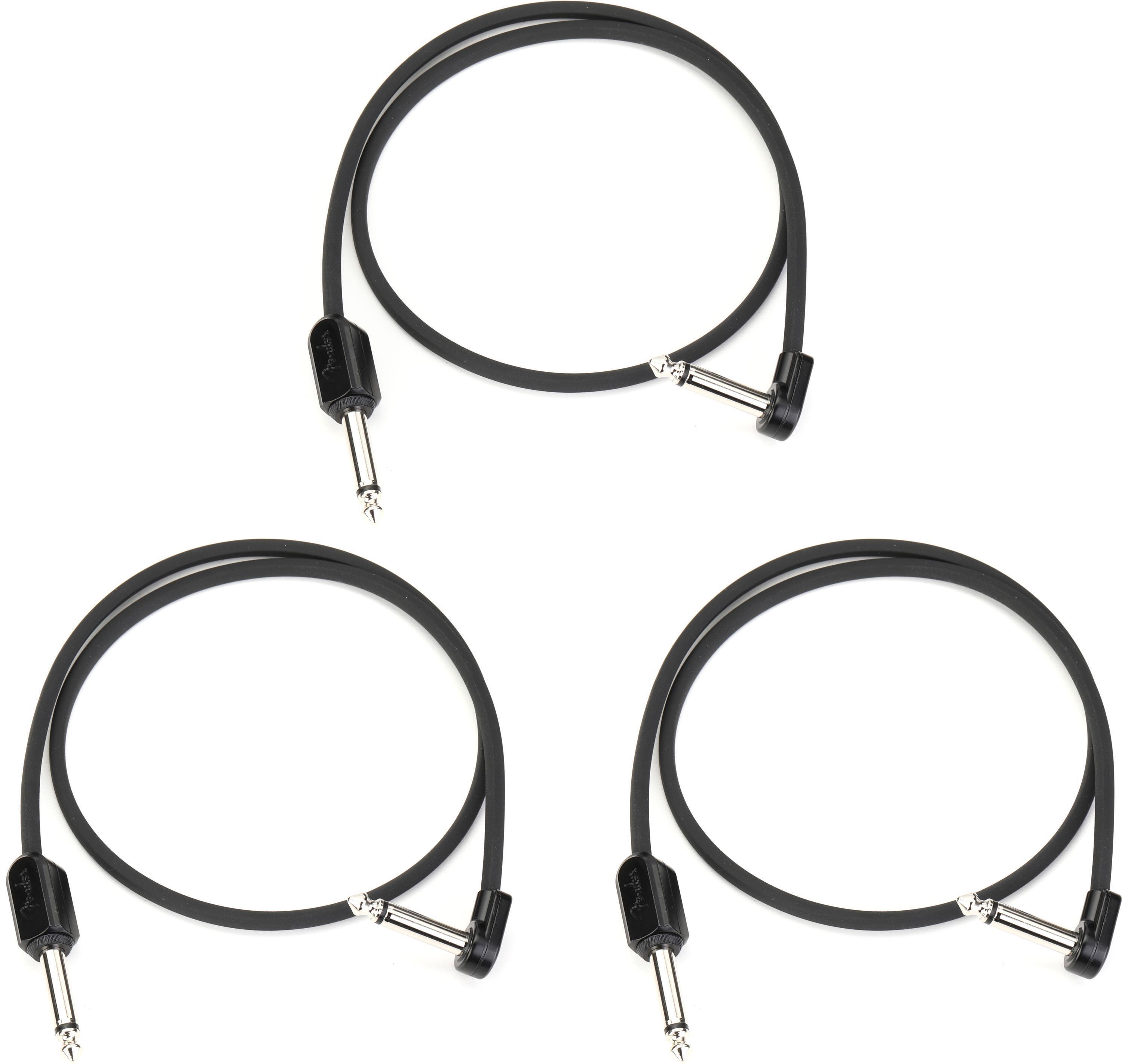 Fender Blockchain 24-inch Patch Cable Straight to Right Angle (3-pack ...