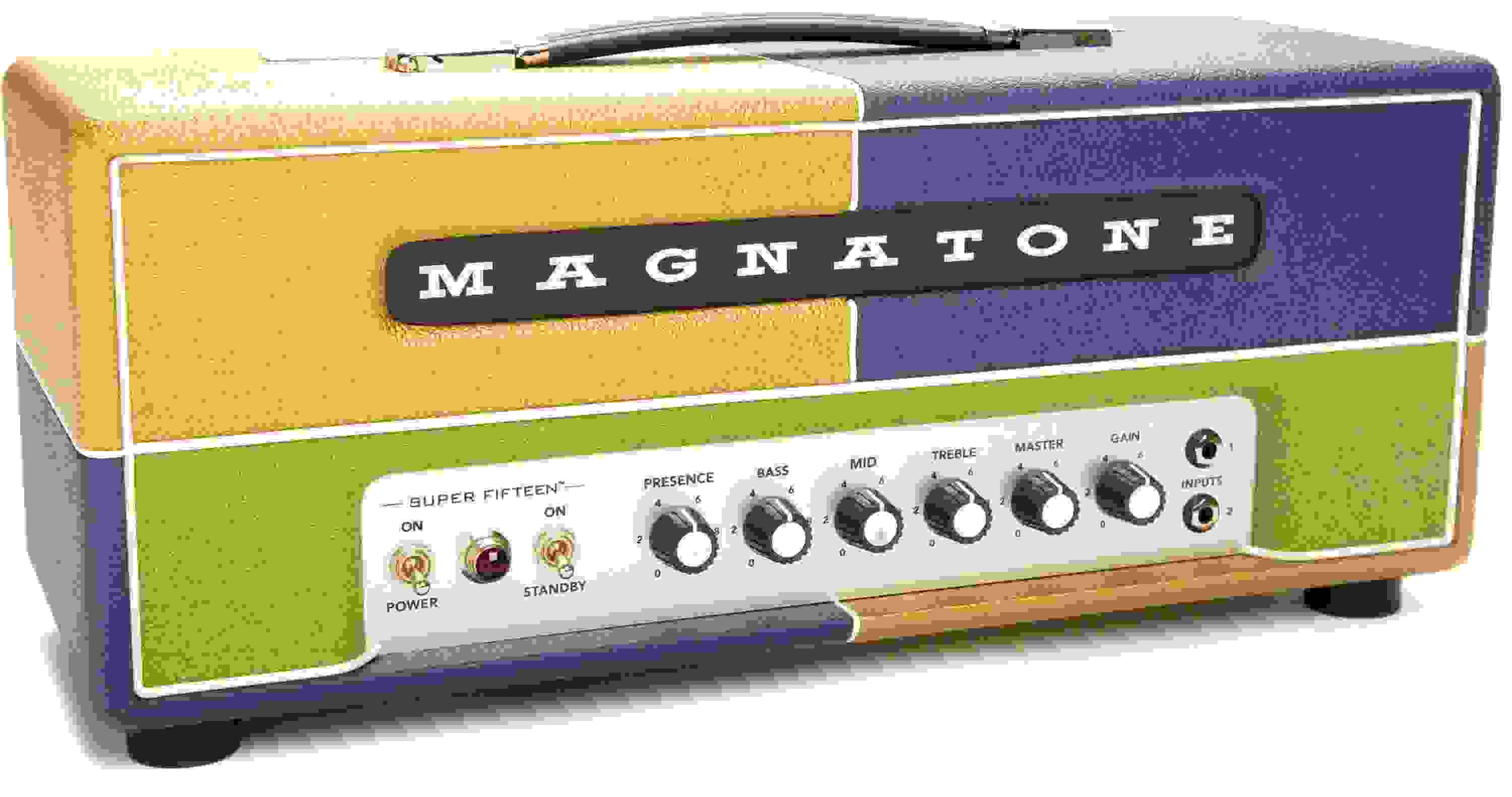 Magnatone Super Fifteen - 15-watt Tube Head - Mardi Gras | Sweetwater