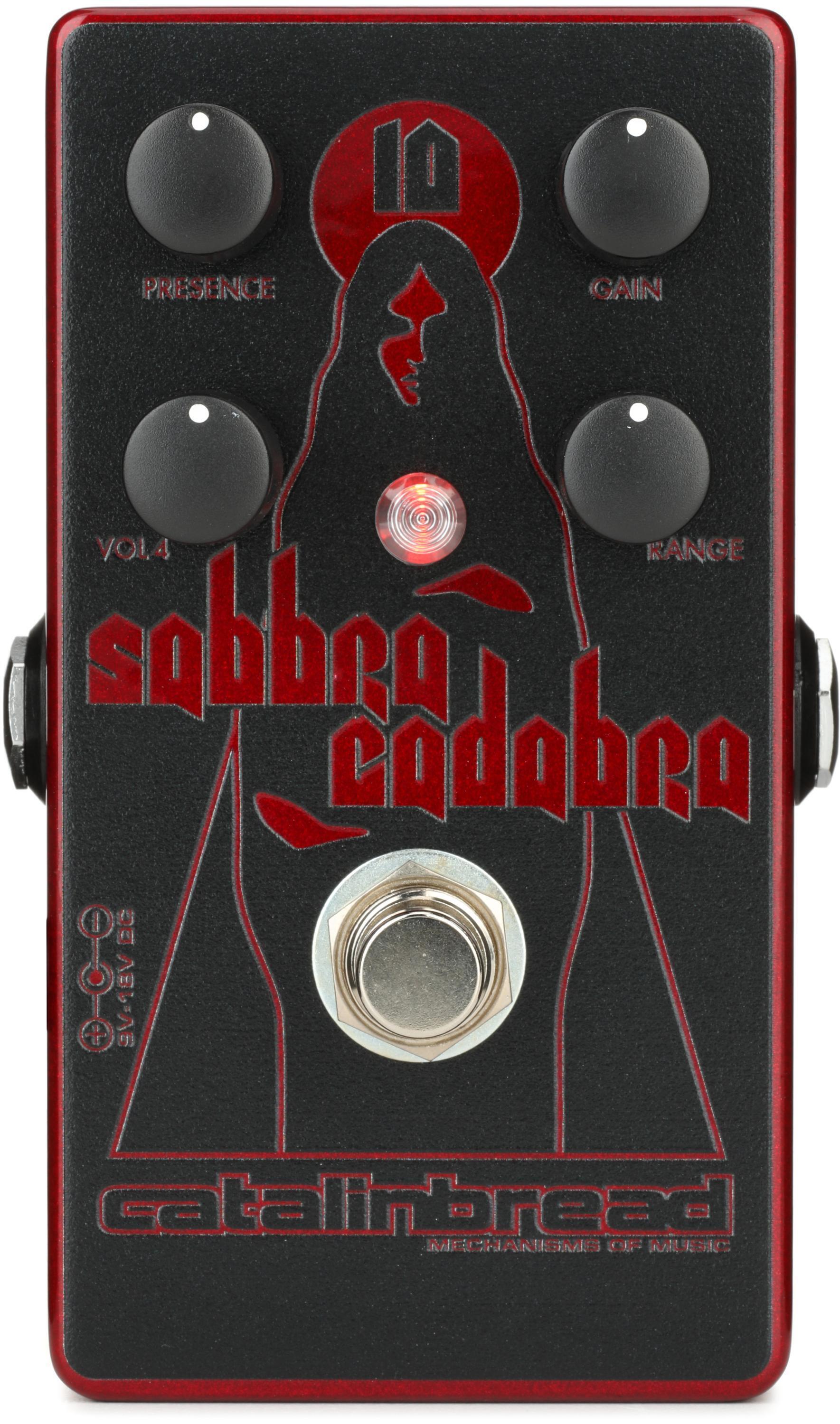 Catalinbread Sabbra Cadabra Overdrive Pedal - 10th Anniversary Red ...