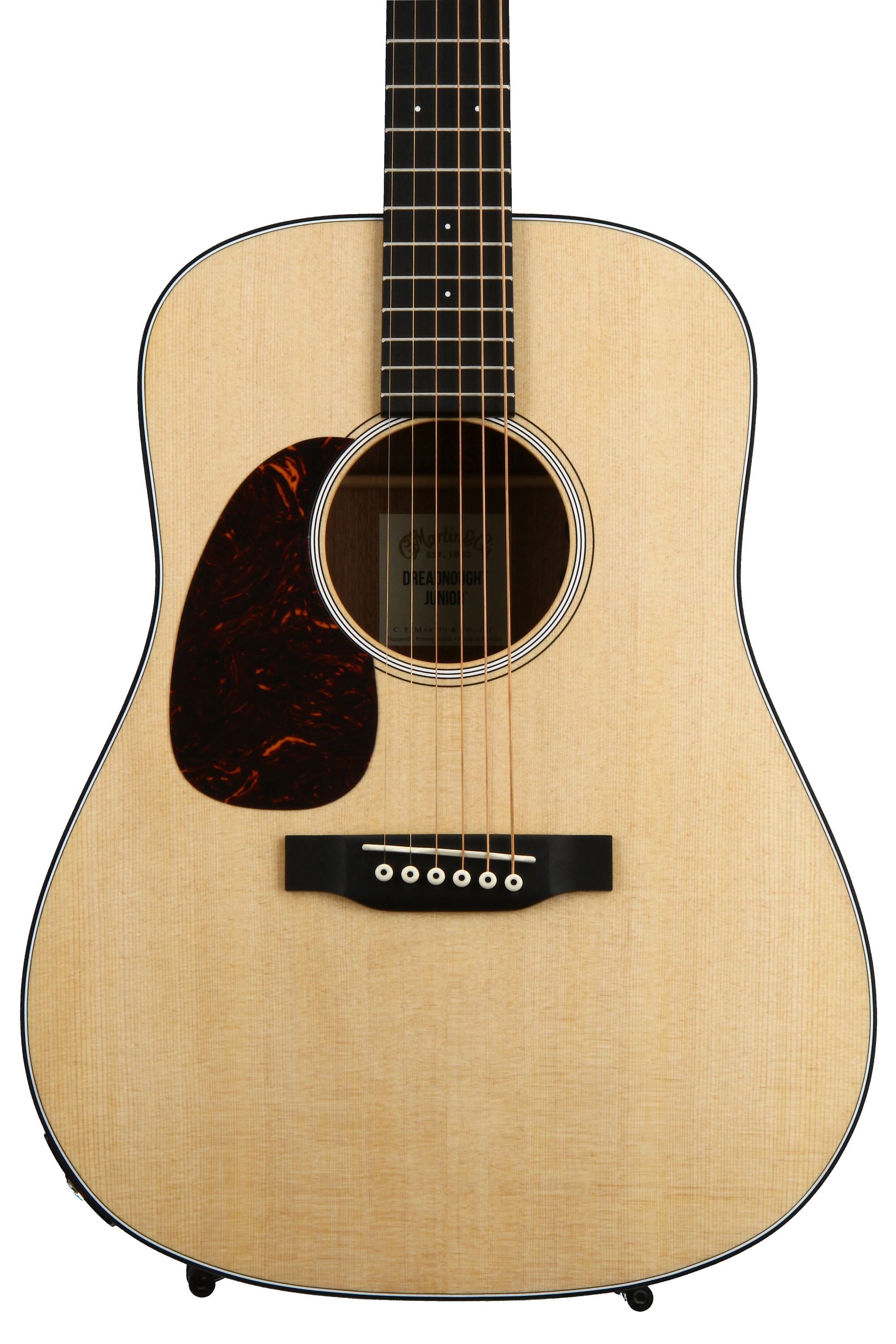 Martin D Jr. E Left-handed - Natural | Sweetwater