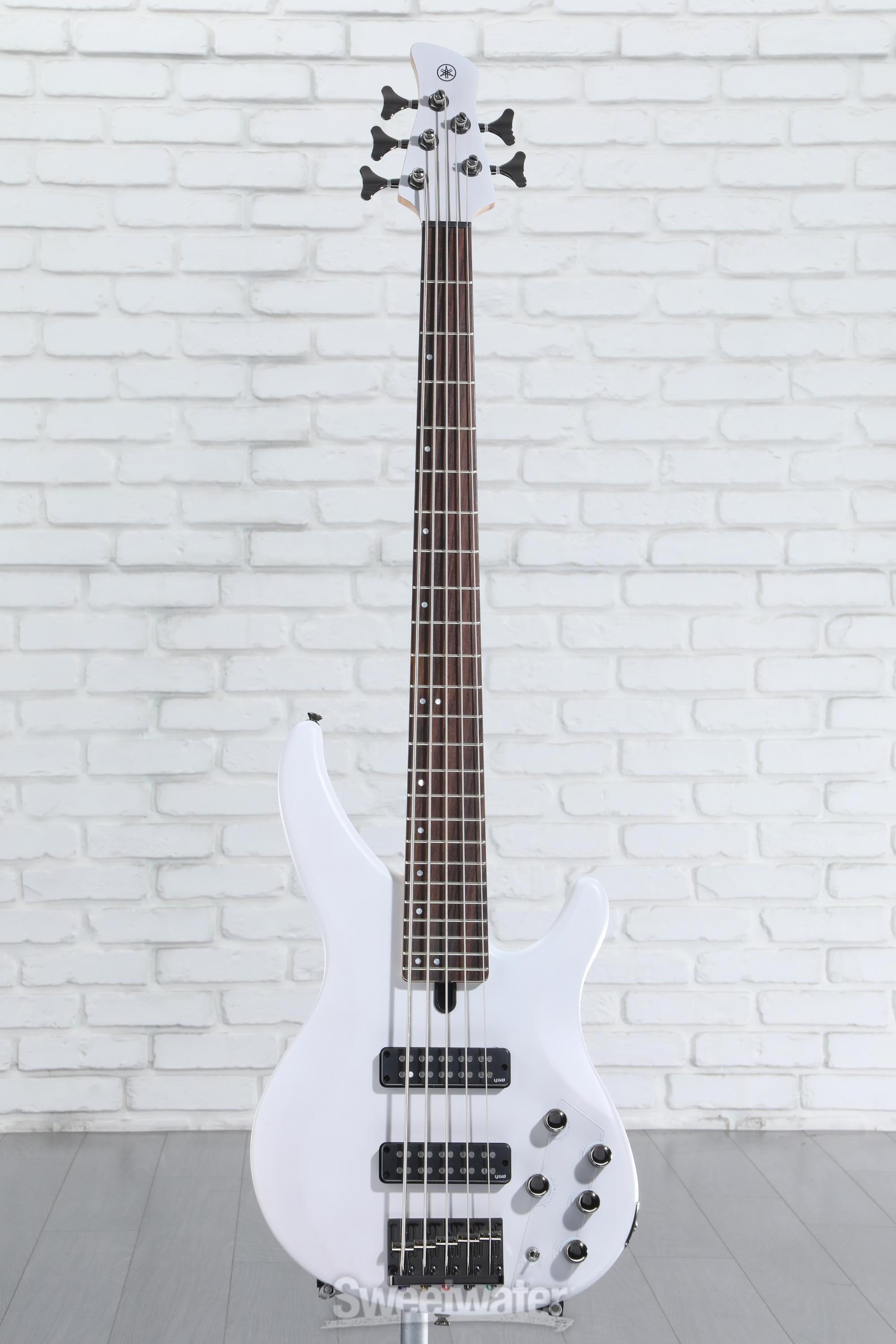 Yamaha TRBX505 5-string Bass Guitar - Translucent White | Sweetwater