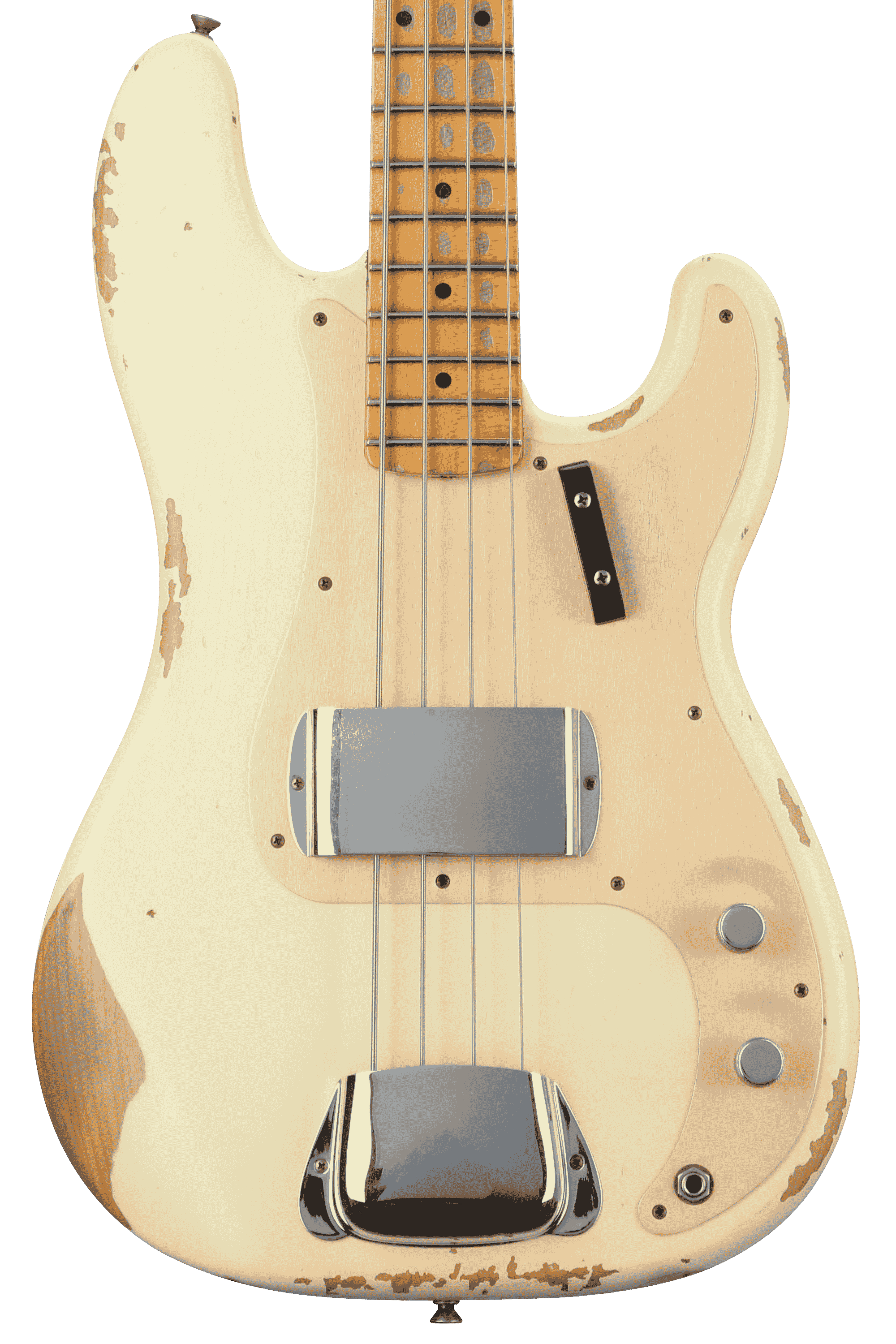 Fender Custom Shop '58 Precision Bass Heavy Relic - Vintage White ...