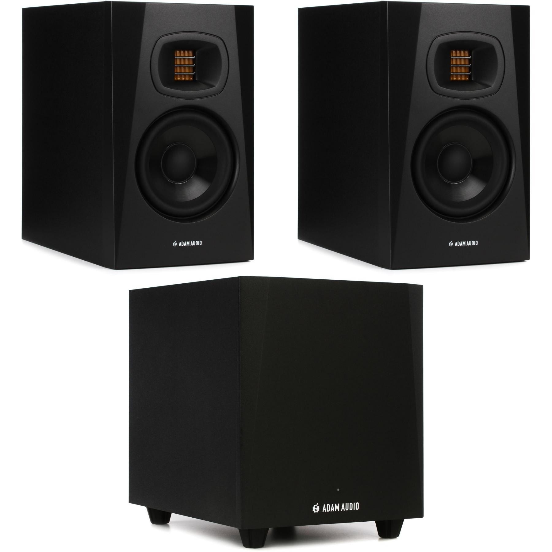 ADAM Audio T5V 5 inch Powered Studio Monitor Pair with T10S 10 inch ...