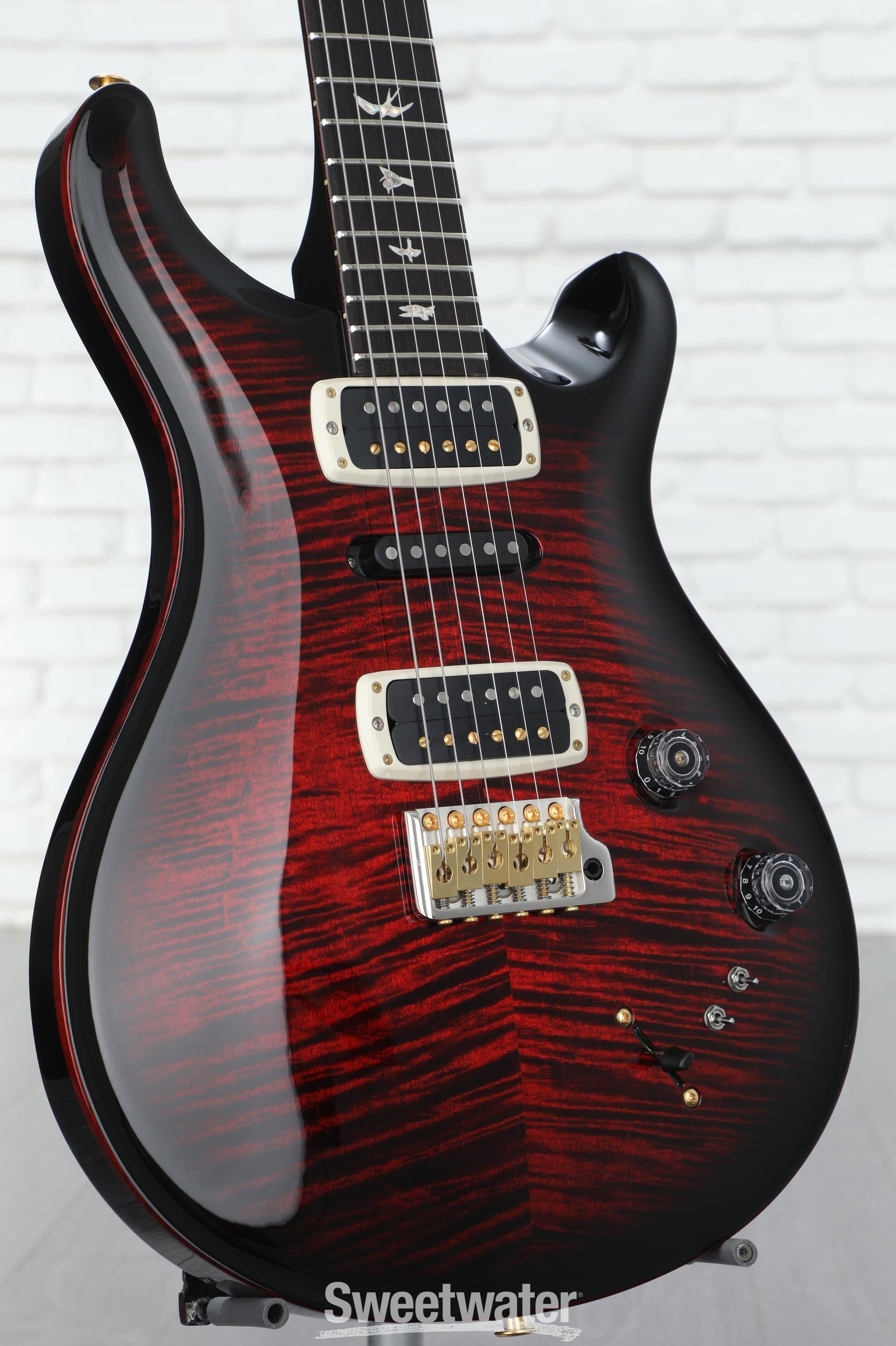 PRS Modern Eagle V 10-Top Electric Guitar - Fire Smokeburst | Sweetwater