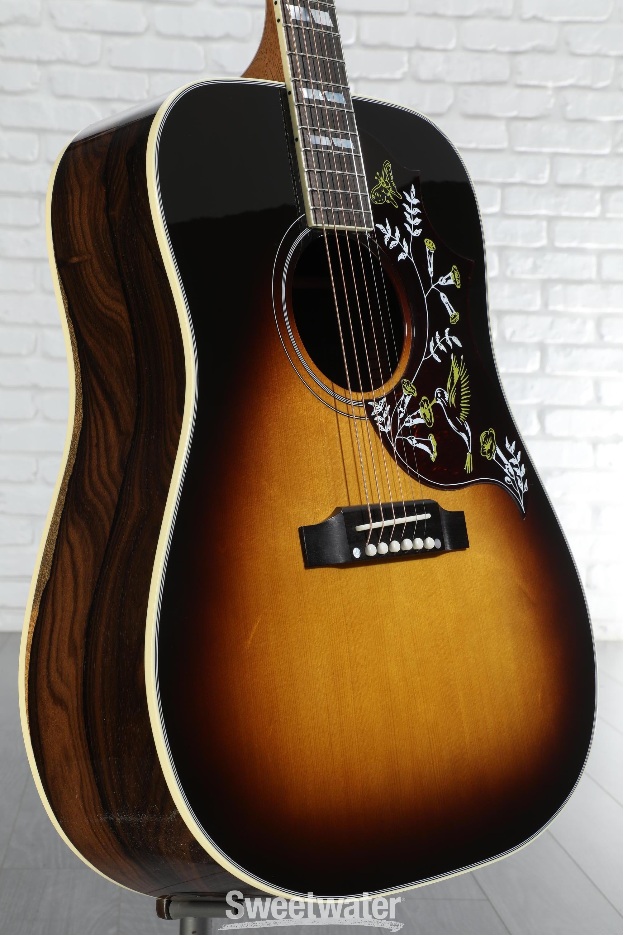 Gibson Acoustic Dealer Select Hummingbird Ziricote Acoustic-electric Guitar - Vintage Sunburst ...