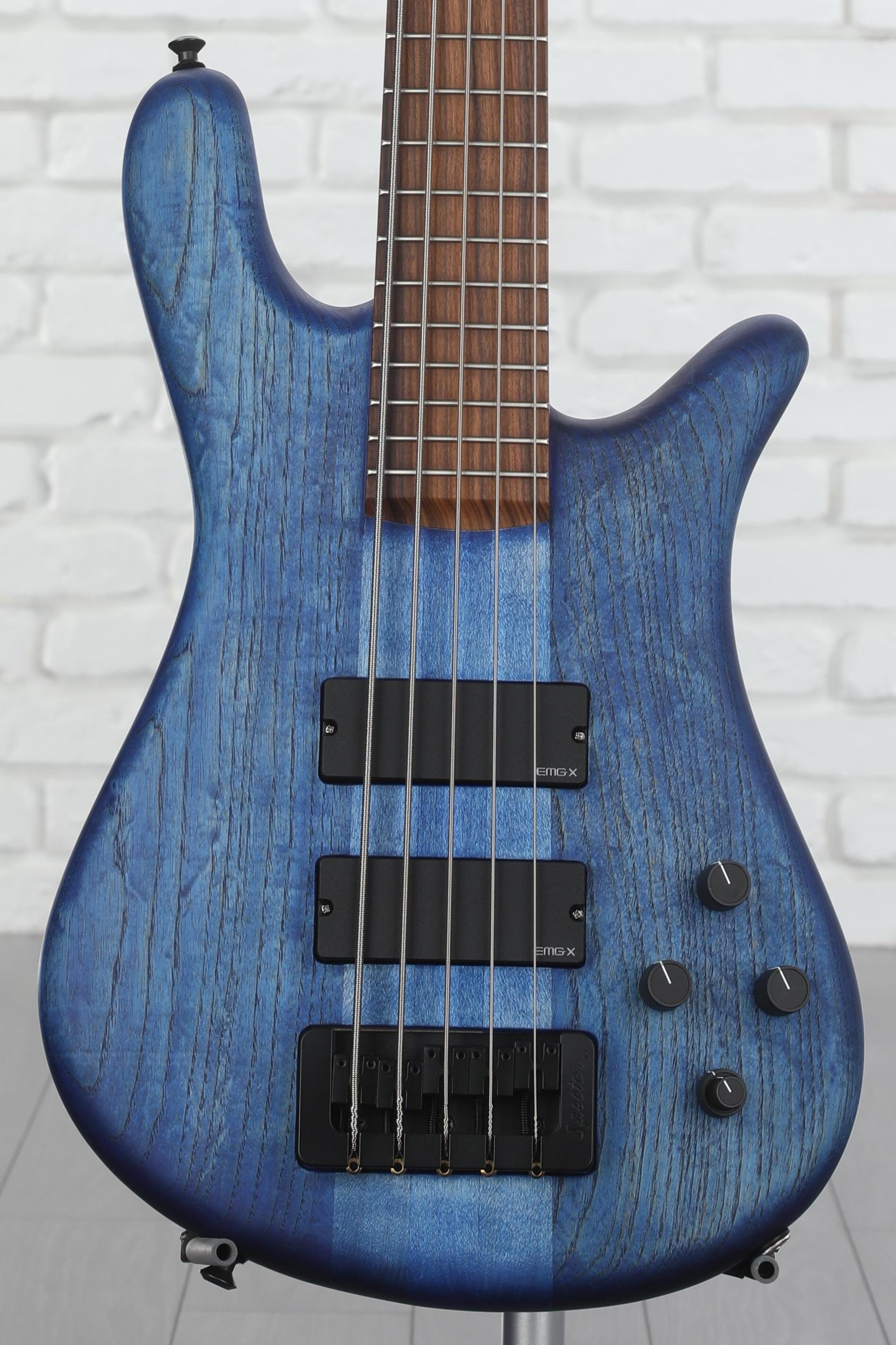 Spector USA NS-5 5-string Bass Guitar - Sapphire Blue, Sweetwater Exclusive