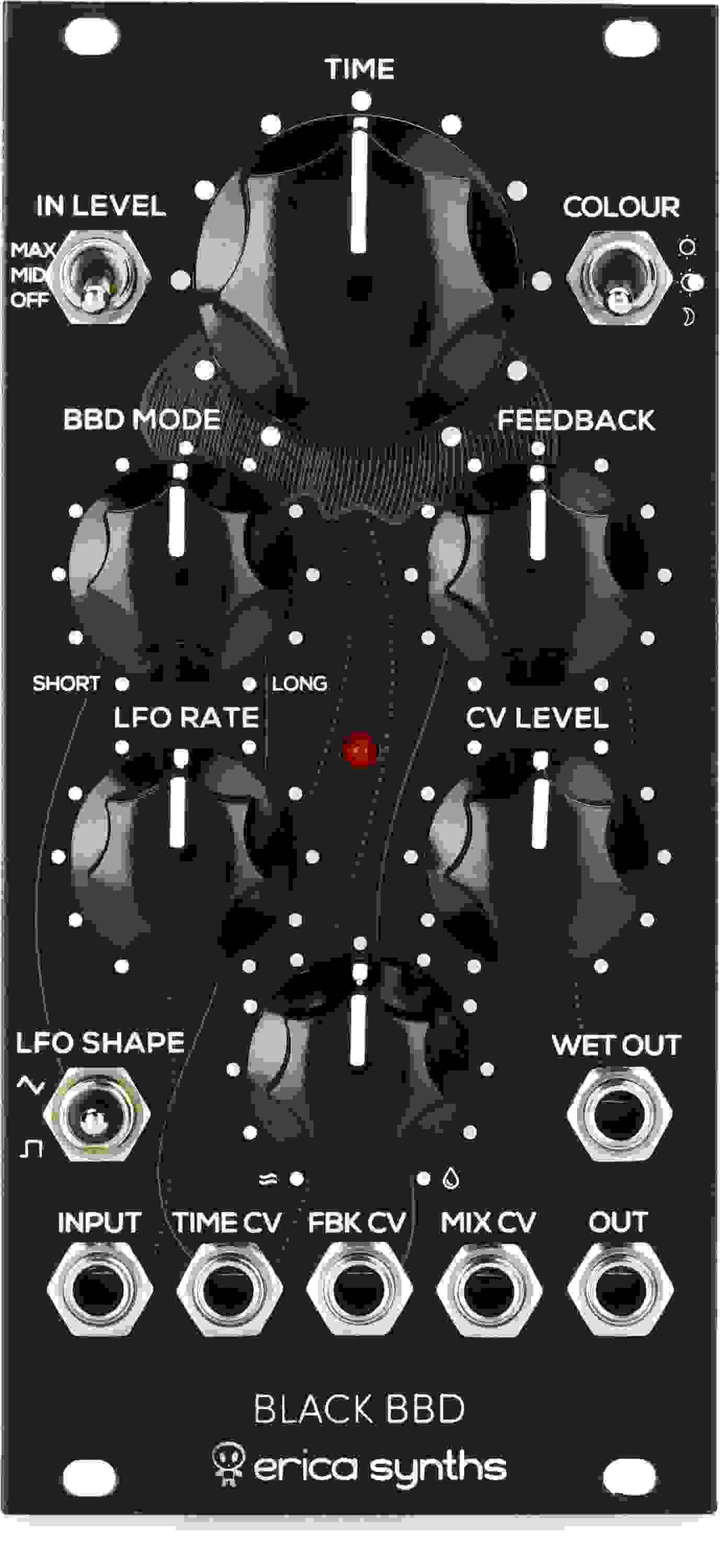 Erica Synths Black BBD Eurorack Analog Delay Module | Sweetwater