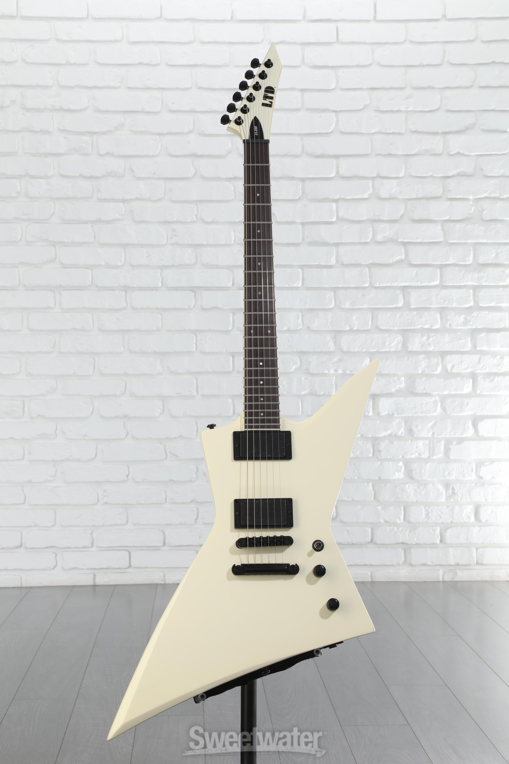 ESP LTD EX-200 Solidbody Electric Guitar - Olympic White | Sweetwater