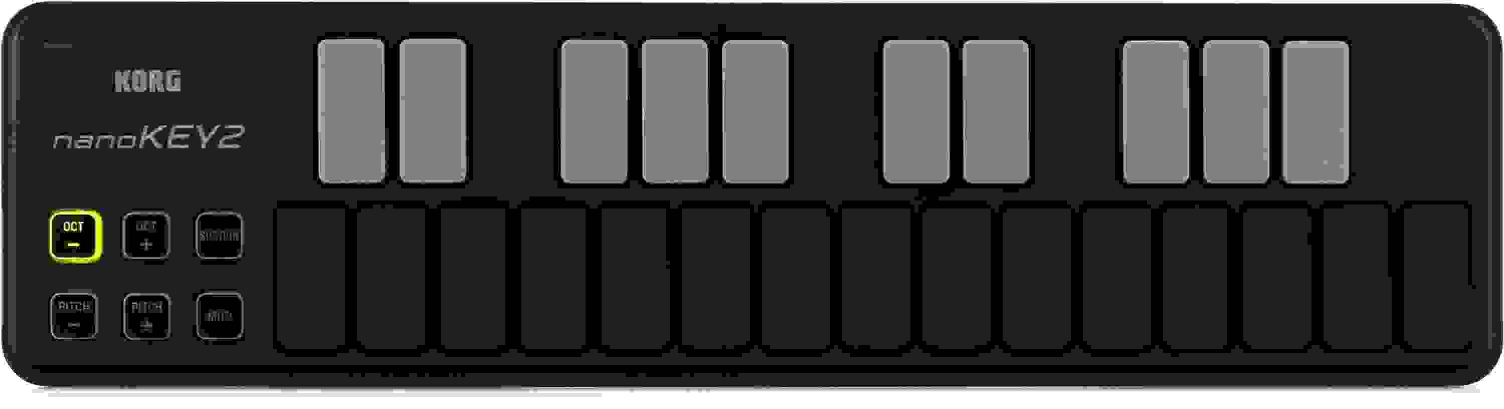 Korg nanoKEY2 25-key Keyboard Controller - Black | Sweetwater