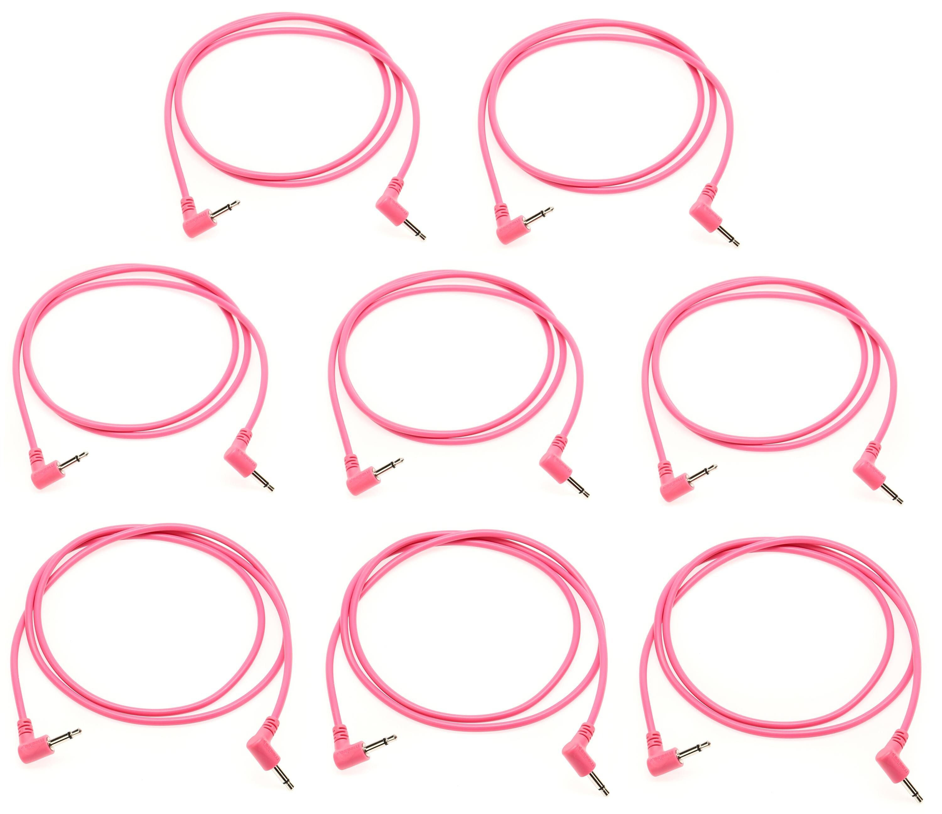 Modbap Modular Patch Cables - Angled 3.5mm TS Male to Angled 3.5mm TS ...