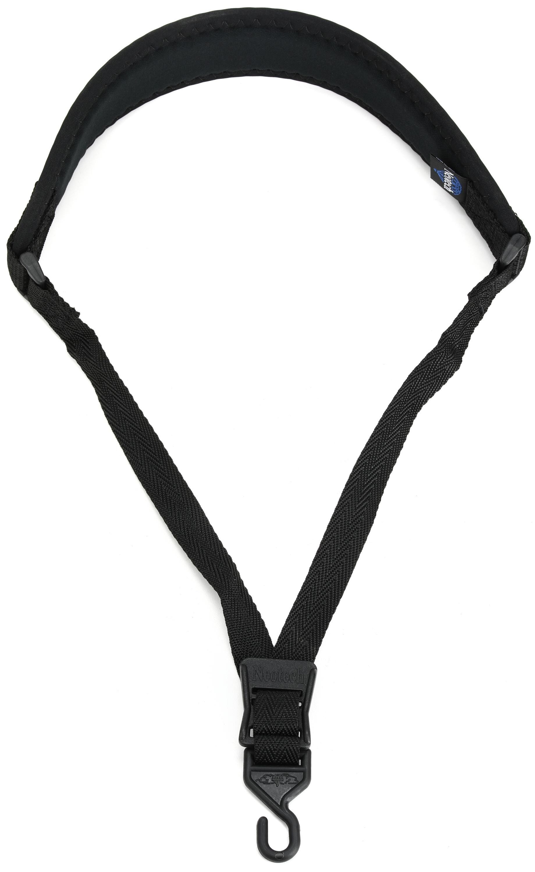Neotech Classic Strap - Black, Regular, Open Hook | Sweetwater