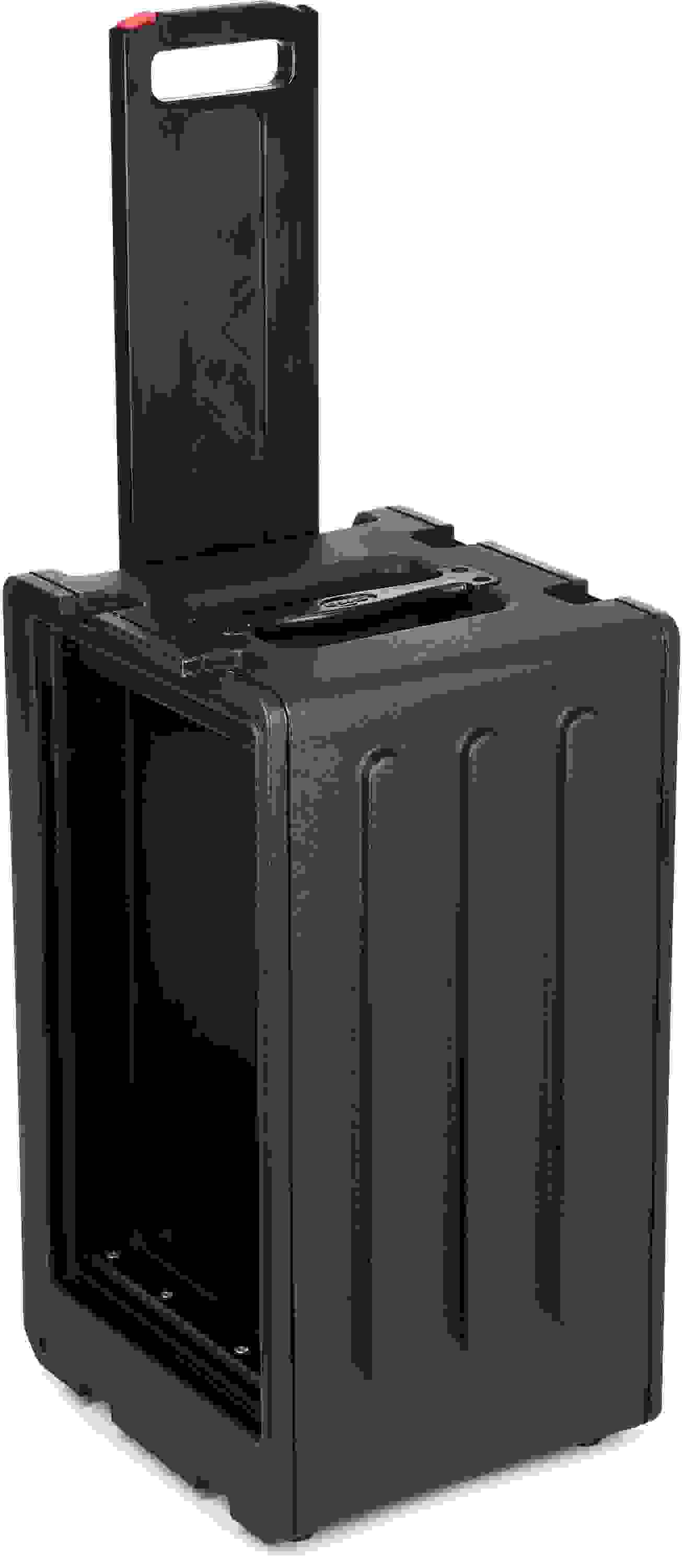 SKB rSeries Shallow Rolling Rack Roto-molded Case - 6U | Sweetwater