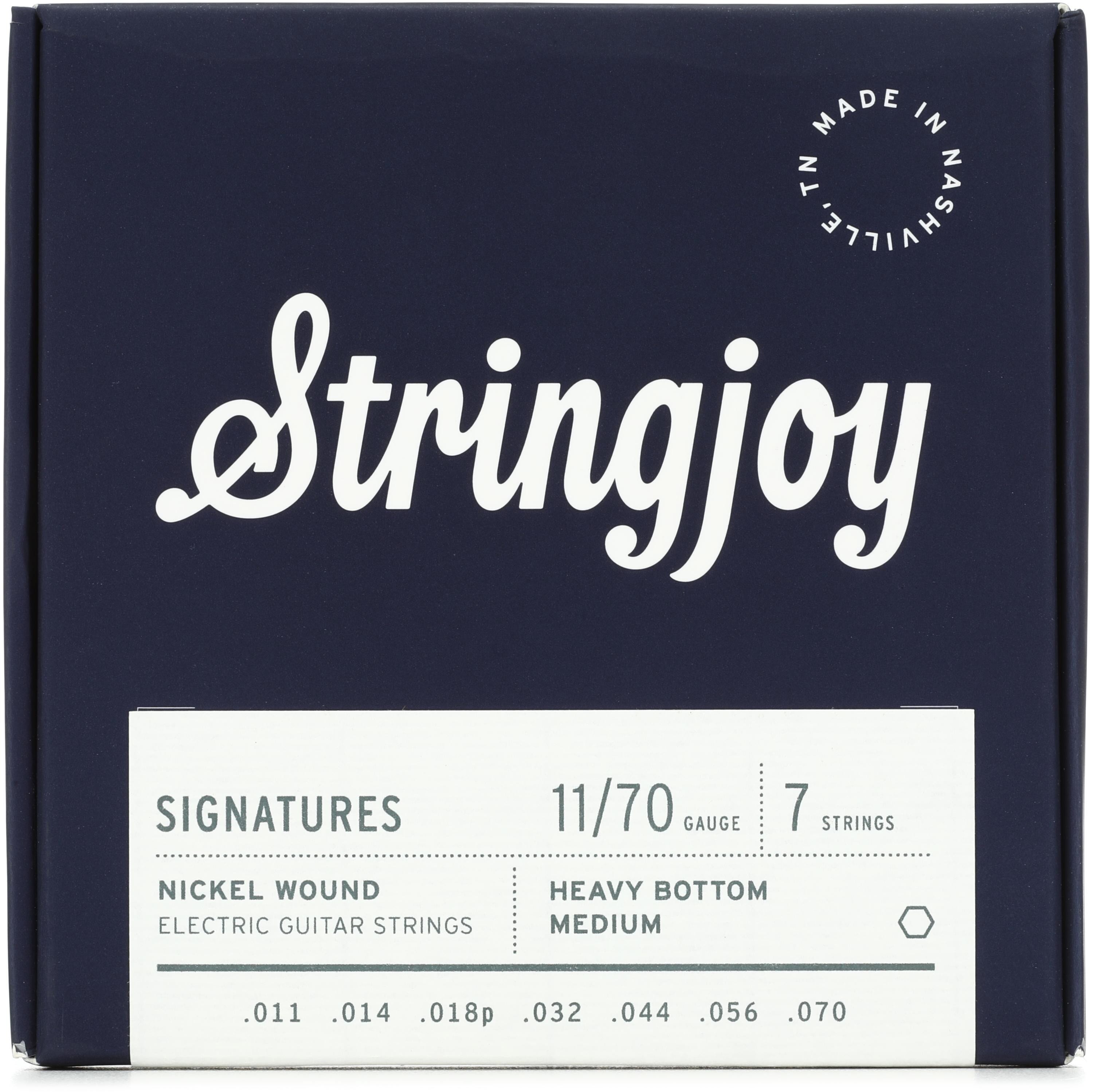 Stringjoy Signatures Nickel-wound Heavy Bottom 7-string Electric Guitar ...