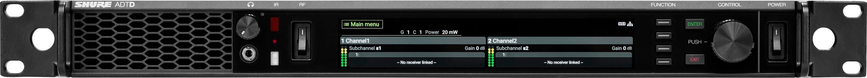 Shure ADTD Axient Digital PSM Wireless Dual Transmitter - G57 Band (470-608MHz) | Sweetwater