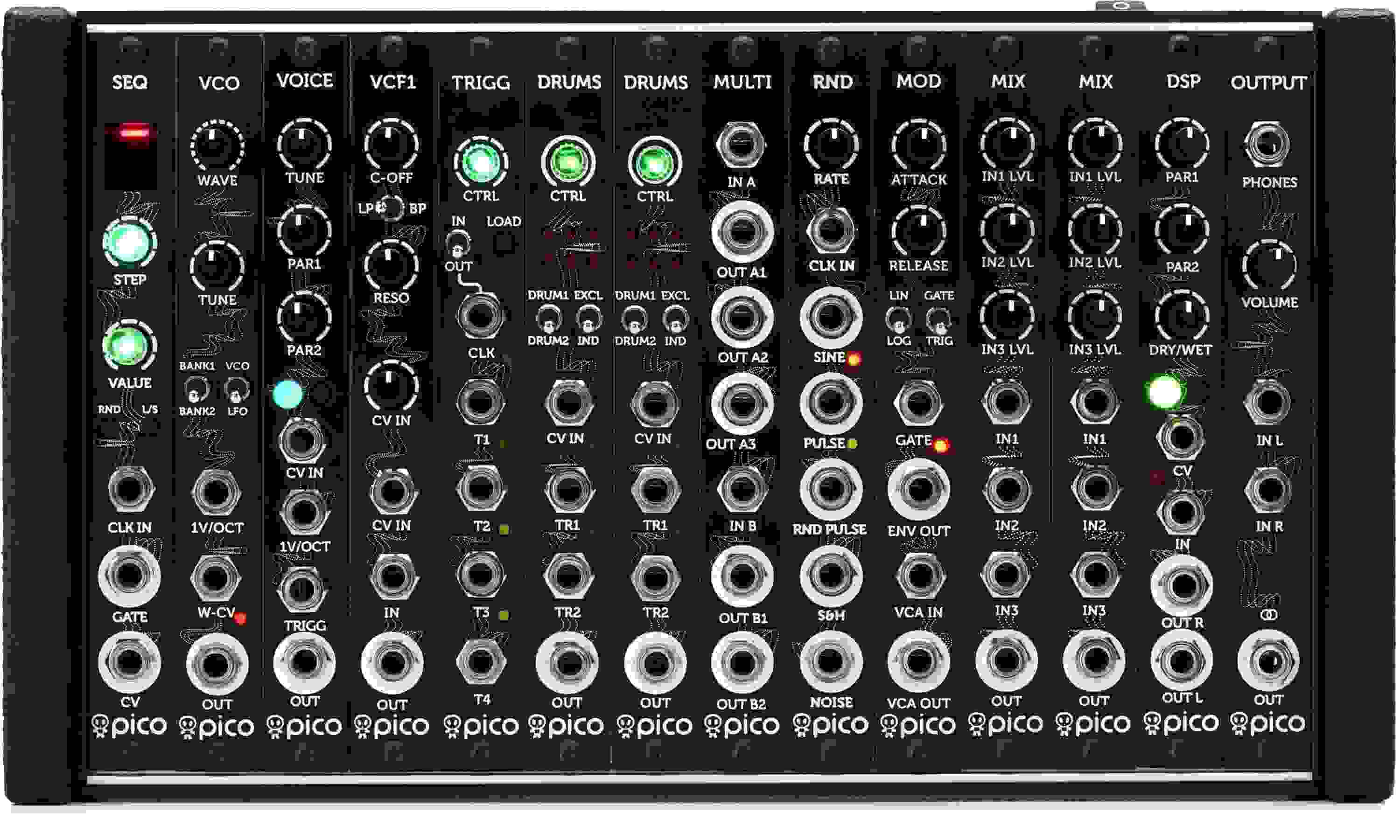 Erica Synths Pico System II Modular Desktop System | Sweetwater