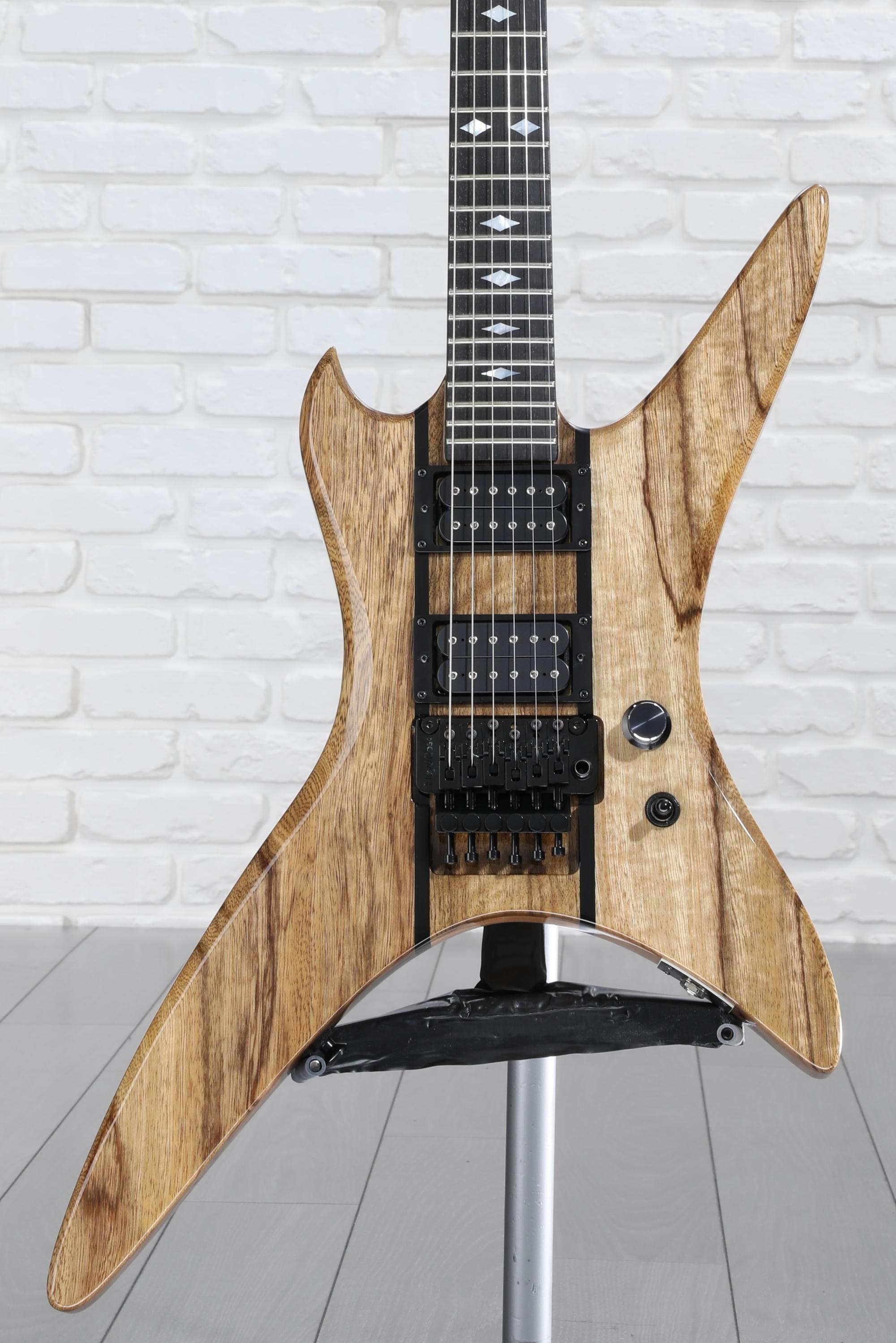 B.C. Rich USA Handcrafted Stealth Electric Guitar - Natural Black Limba ...
