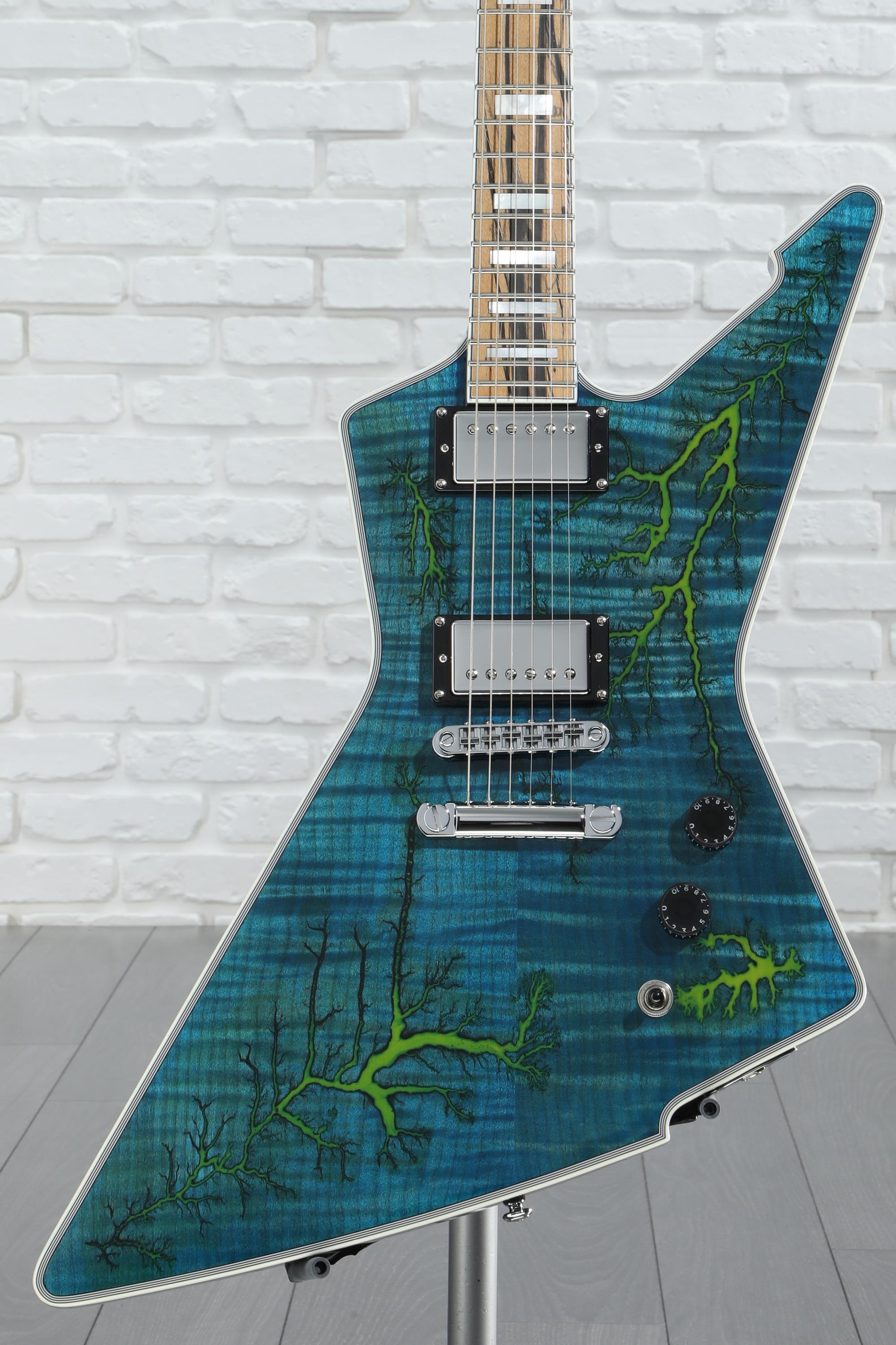 Schecter E-1 Electro Resin Electric Guitar - Yellow Electro Resin/Natural | Sweetwater