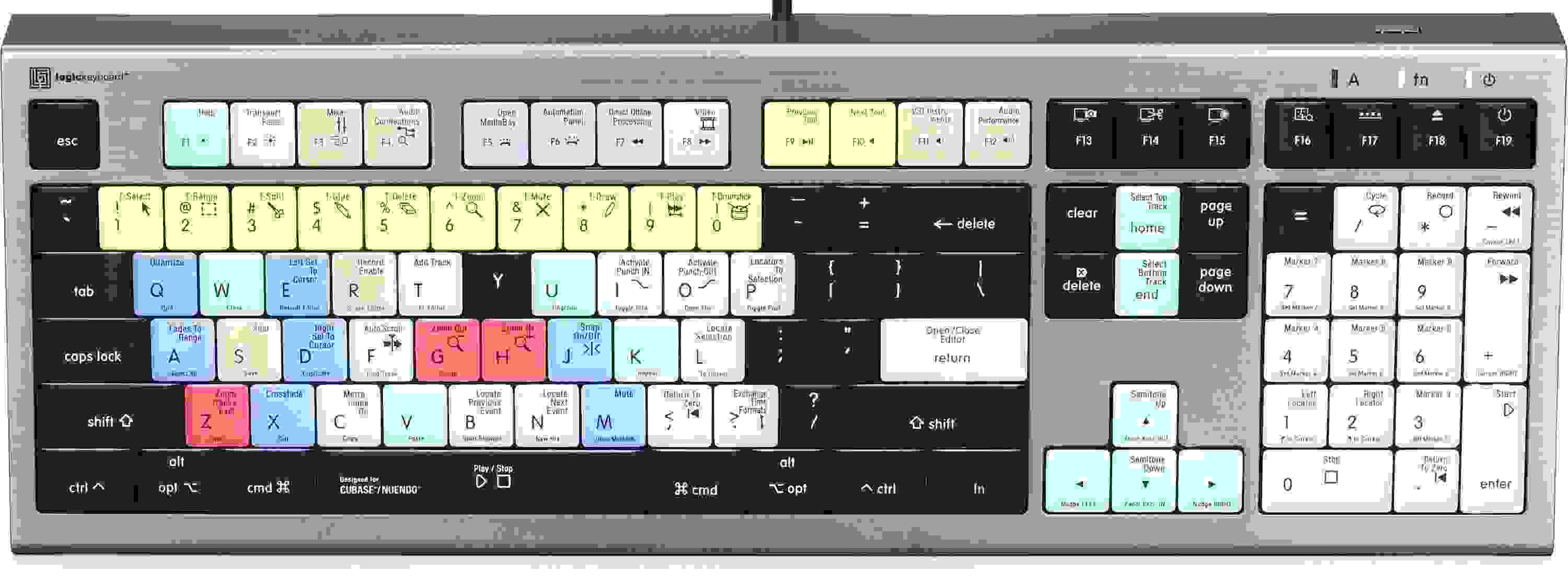 LogicKeyboard ASTRA2 Backlit Keyboard for Steinberg Cubase/Nuendo - Mac ...