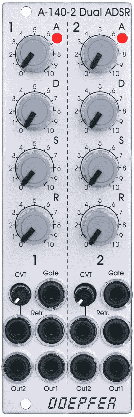 Doepfer A-140-2 Eurorack Dual Mini ADSR Module - Standard Edition ...
