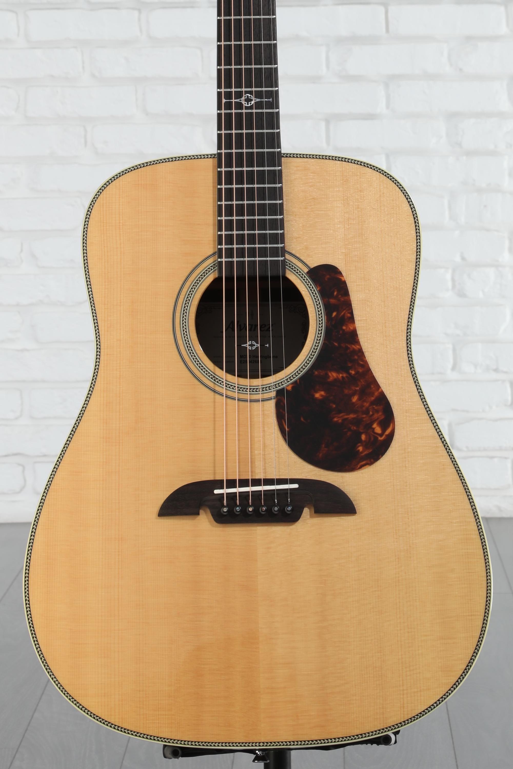 Alvarez MD70 Herringbone Masterworks Series Acoustic Guitar - Natural ...