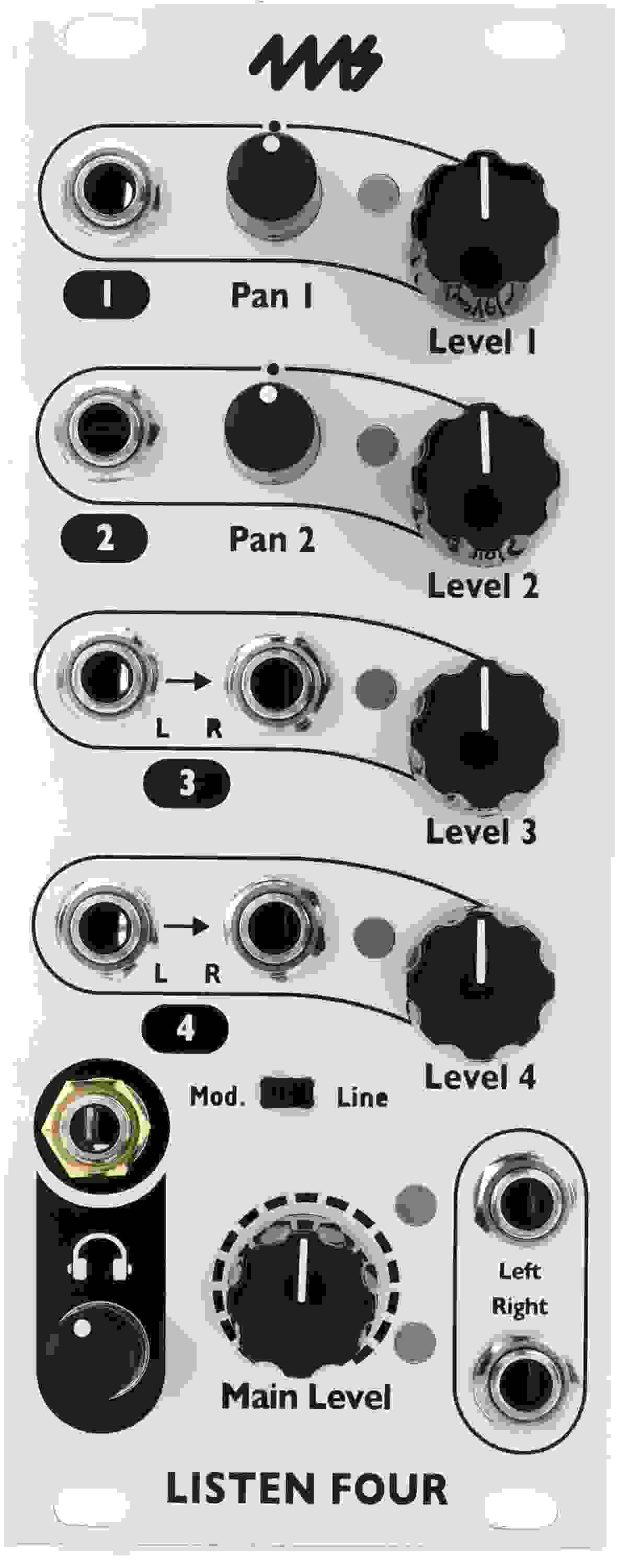 4ms Listen Four Eurorack Module | Sweetwater