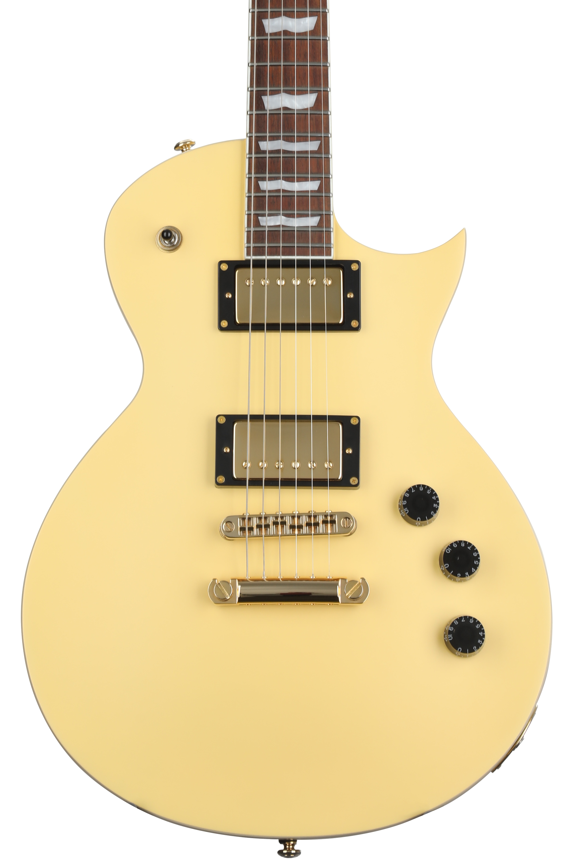 ESP LTD Eclipse EC-256 Electric Guitar - Vintage Gold Satin, Rosewood ...