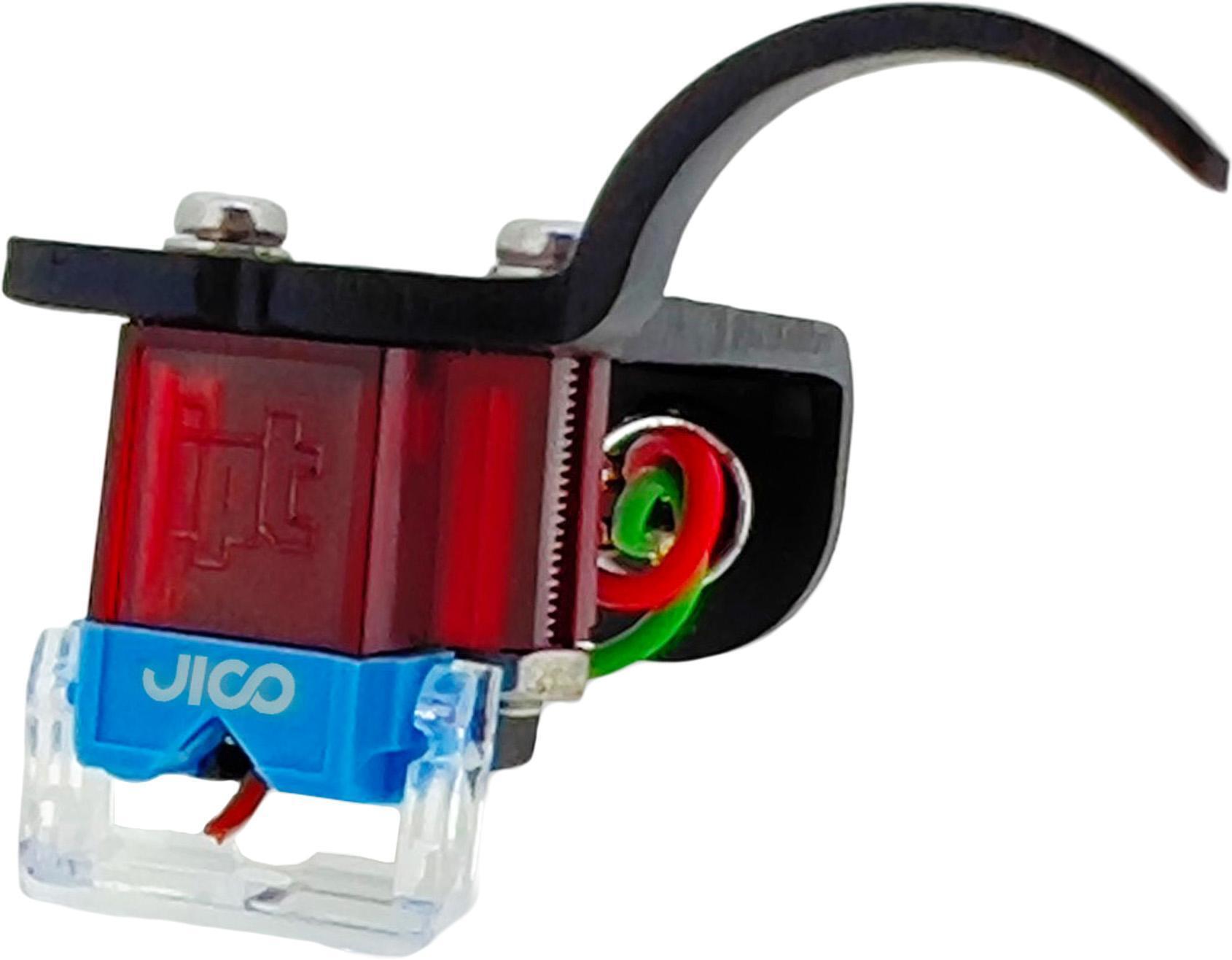 JICO OMNIA IMPACT SD Cartridge Mounted on Black Jico Headshell | Sweetwater
