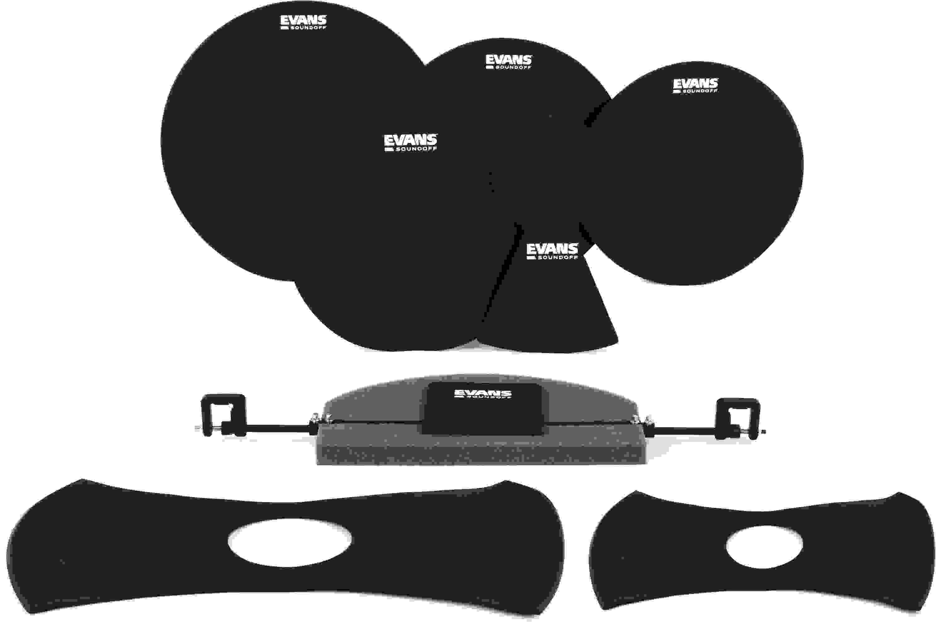 Evans SoundOff Complete Standard Set Drum and Cymbal Mutes | Sweetwater