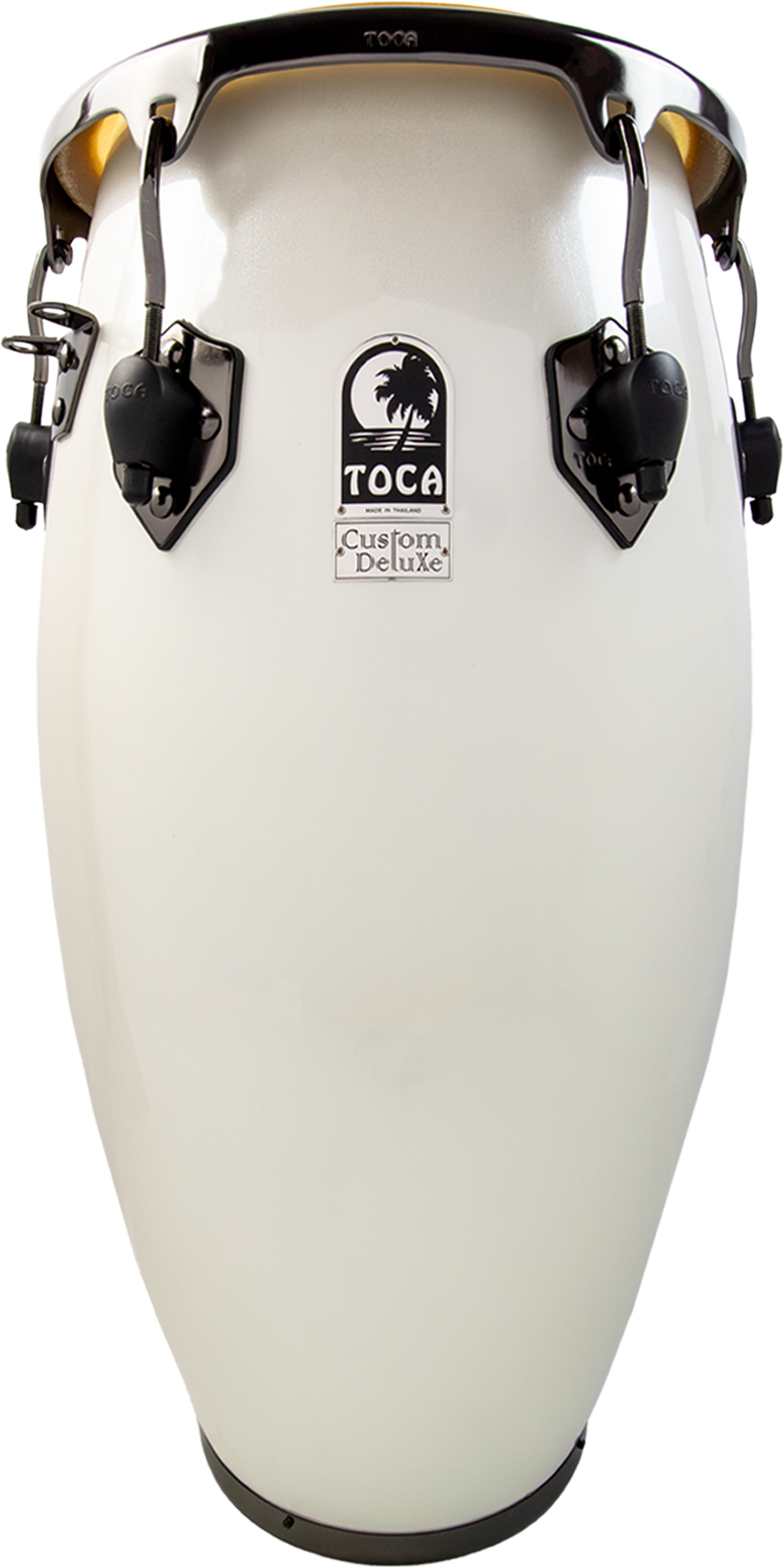 Toca Percussion Custom Deluxe Fiberglass Conga - Margarita Blanca ...